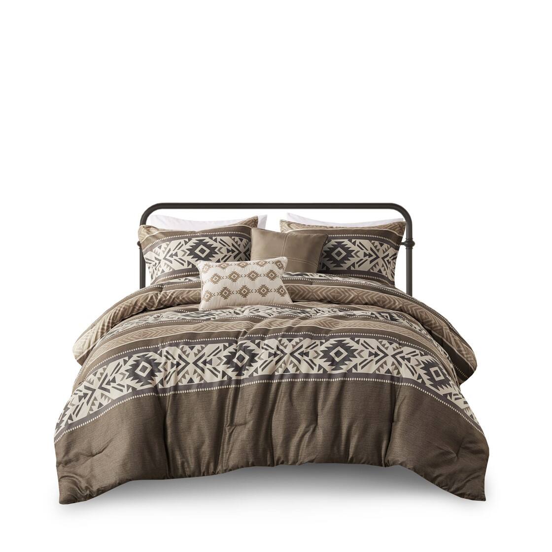 Gracie Mills Tyson 5 PC Comforter Set Brown 4648-01PM - Best Buy