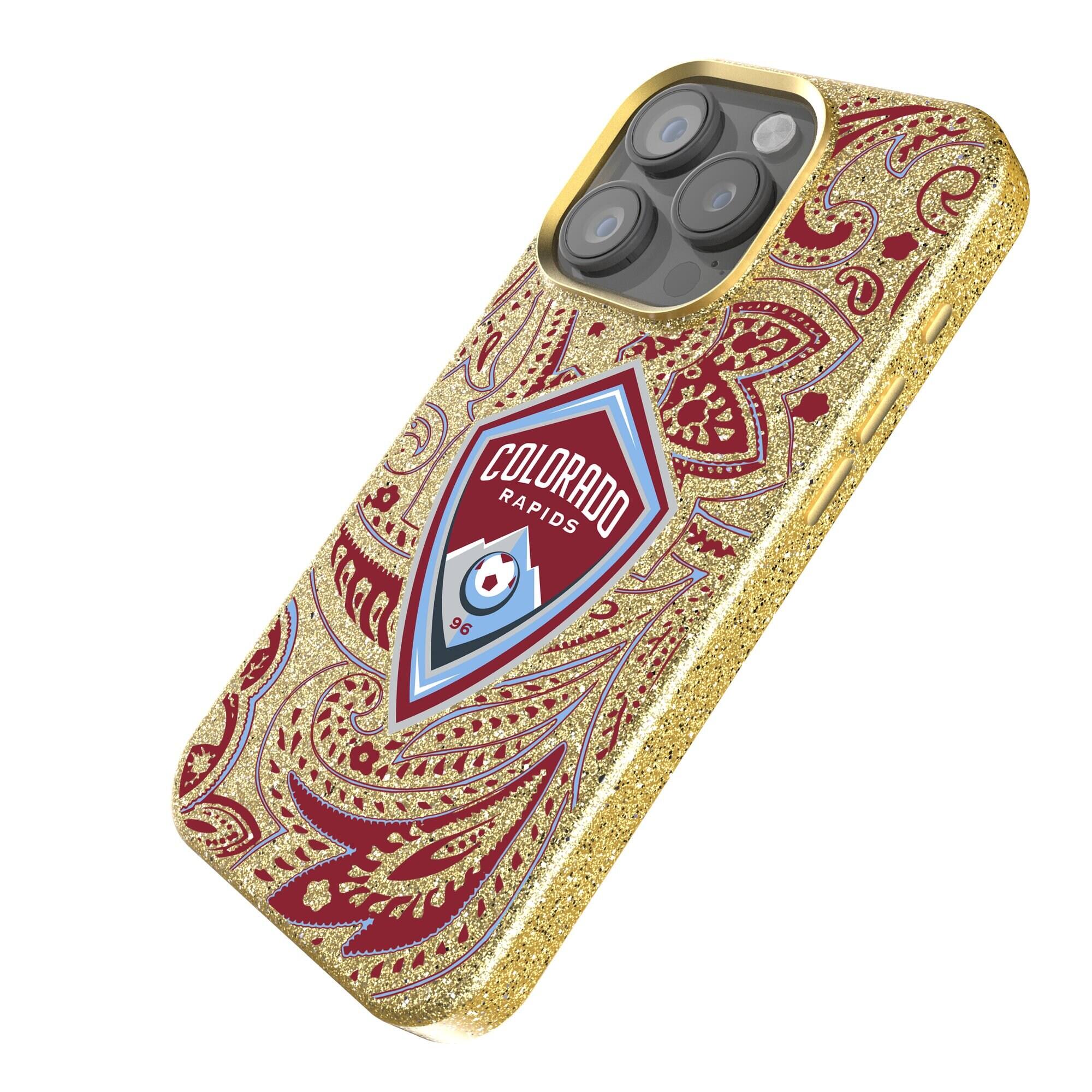 Keyscaper MLS Colorado Rapids iPhone Bling Case 15 Pro Max Gold ...