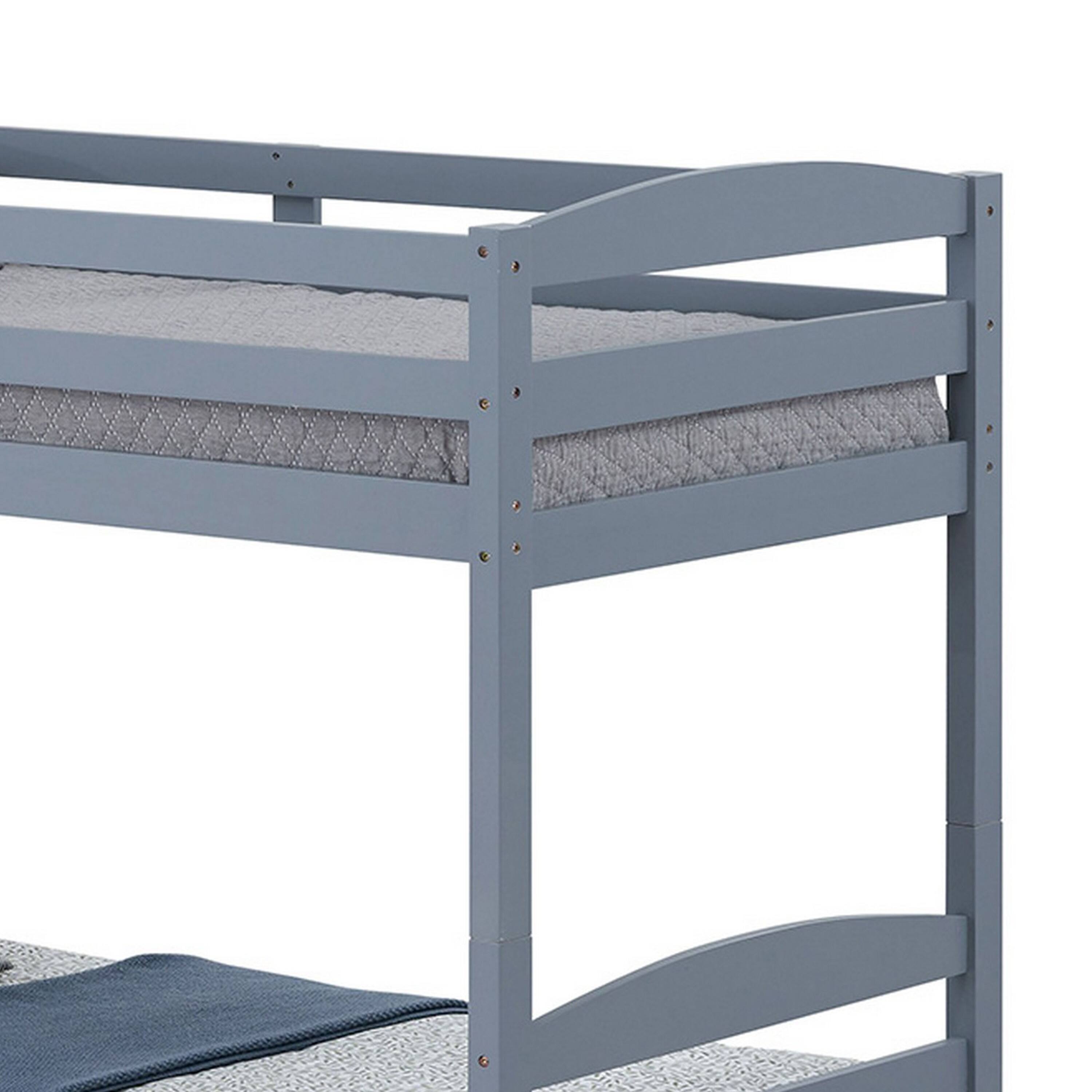 Manhattan Lane Sifa Twin Bunk Bed, Convenient Ladder, Arch Slat Design ...