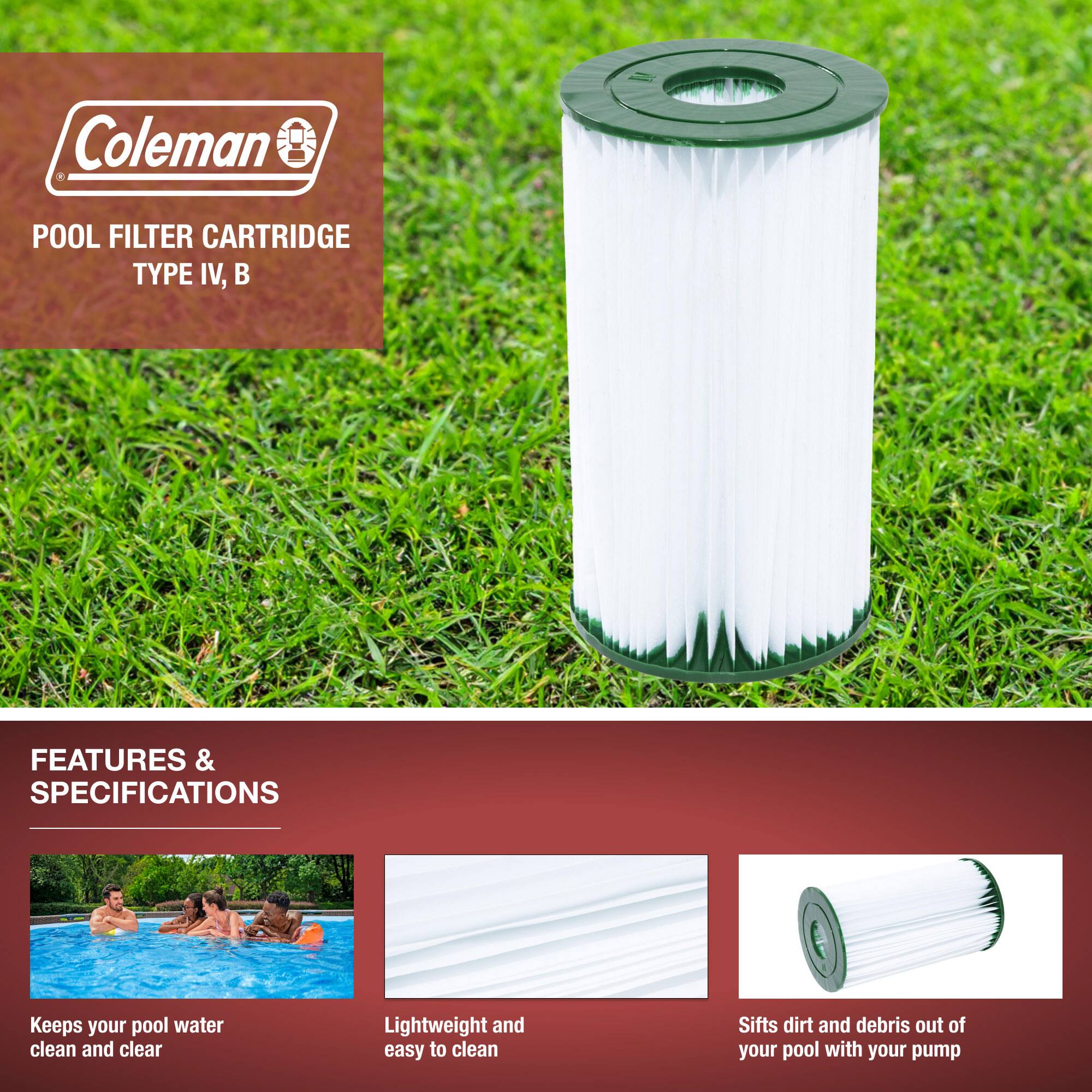Coleman 90358E Type IV & B Filter Pump Replacement Cartridge for ...