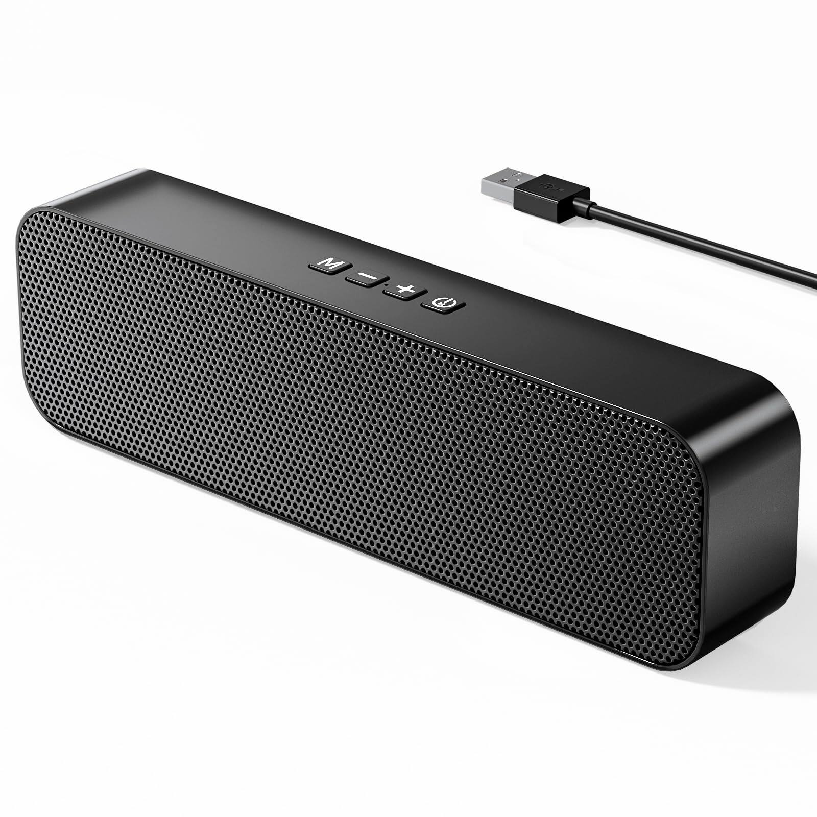 Cozy Serene Usb Usb Computer Speakers Pc For Desktop Stereo Sound & Rich Bass With 3.5mm Aux in ...