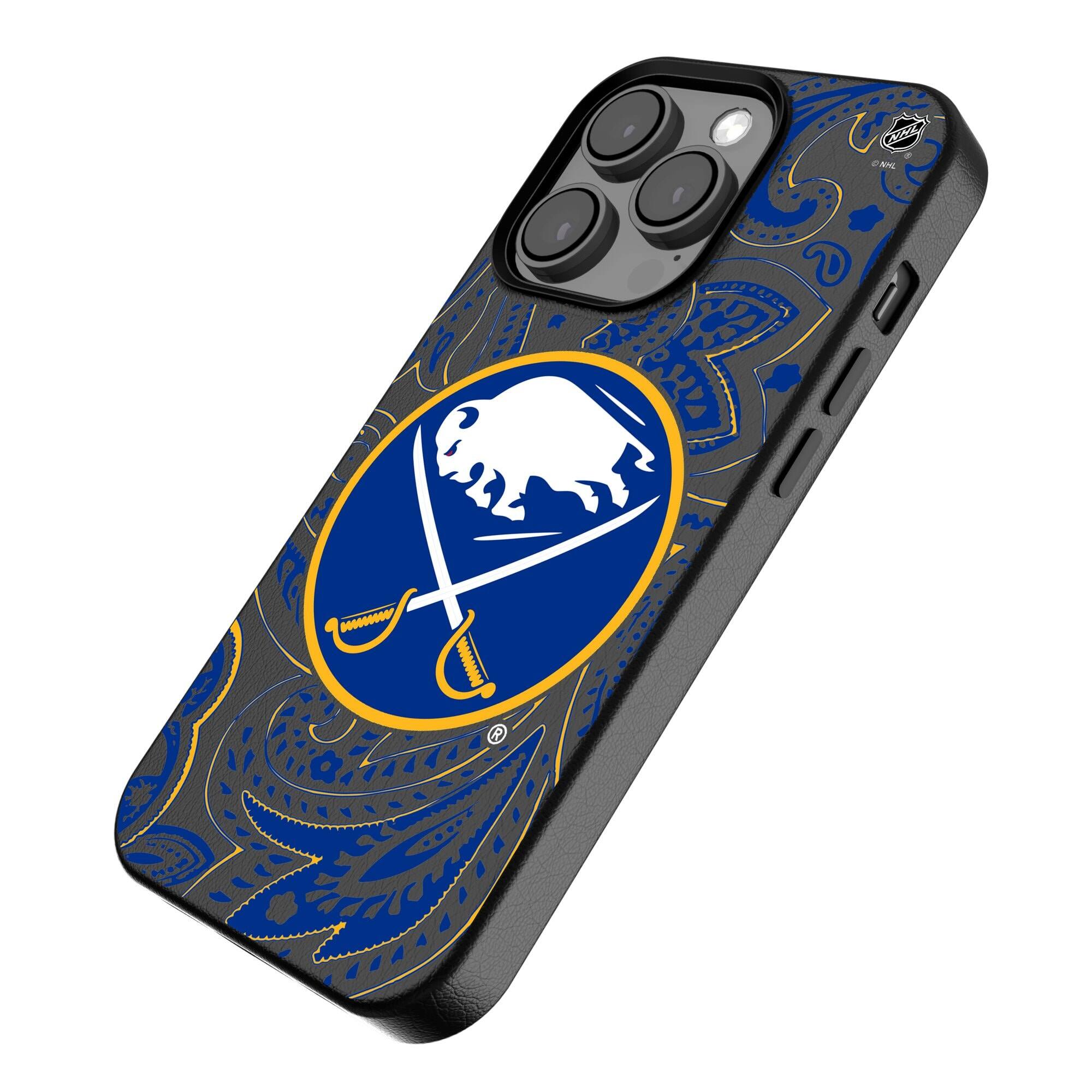 Keyscaper NHL Buffalo Sabres Paisley iPhone Magnetic Bump Case 14 Black ...