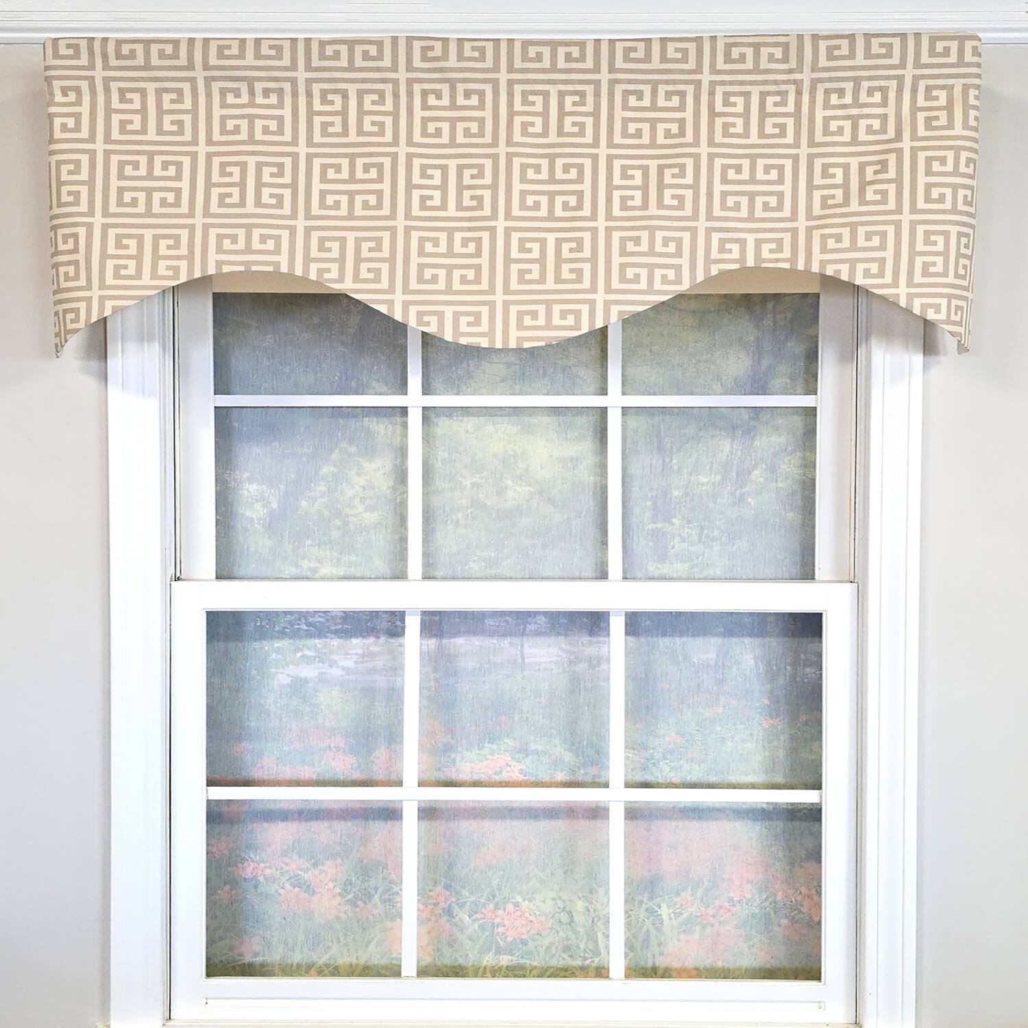 RLF Home 100% Cotton Tower Cornice With Poly/Cotton Ivory lining Rod ...