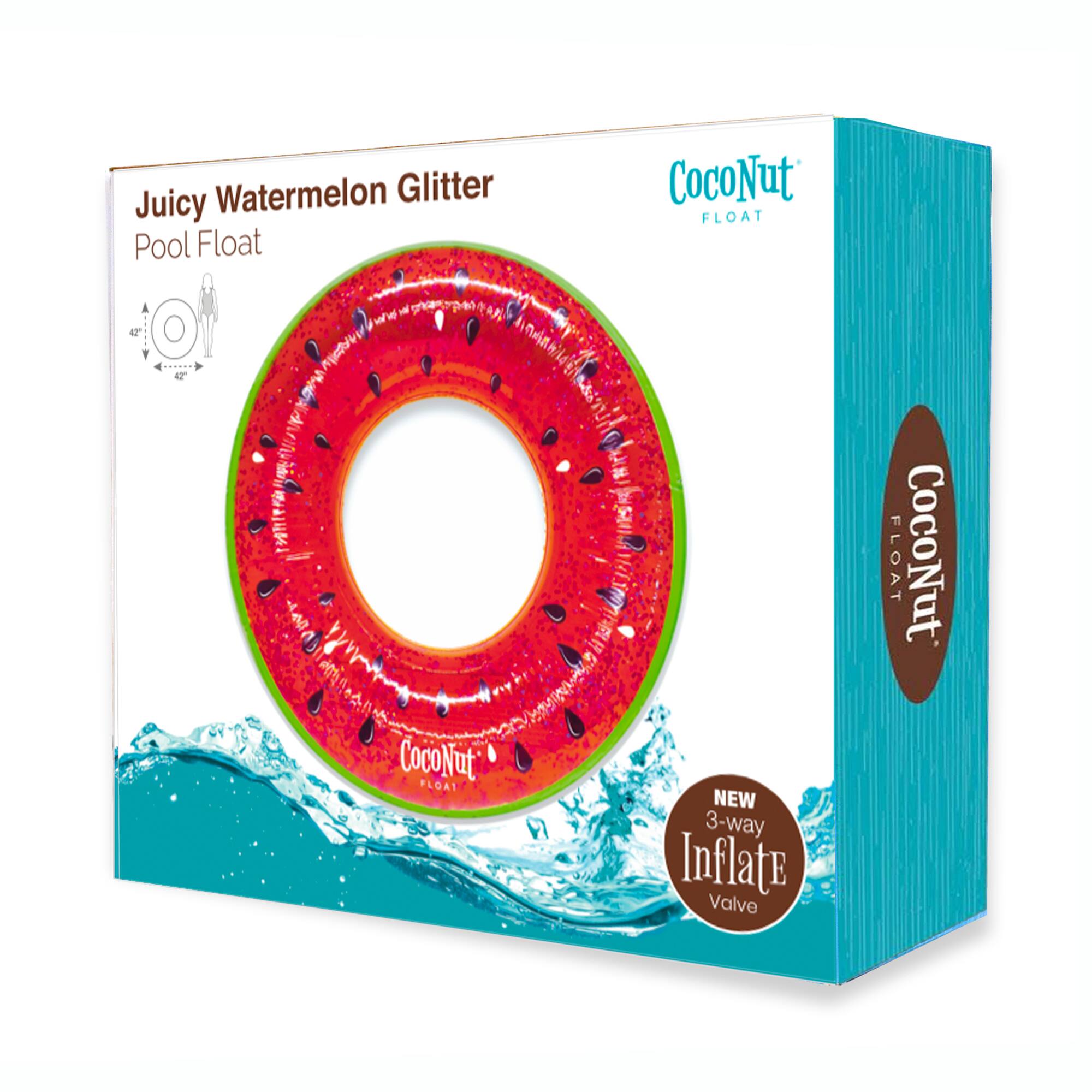 Salus Brands, LLC CocoNut Float: Juicy Watermelon Glitter 42" Pool ...