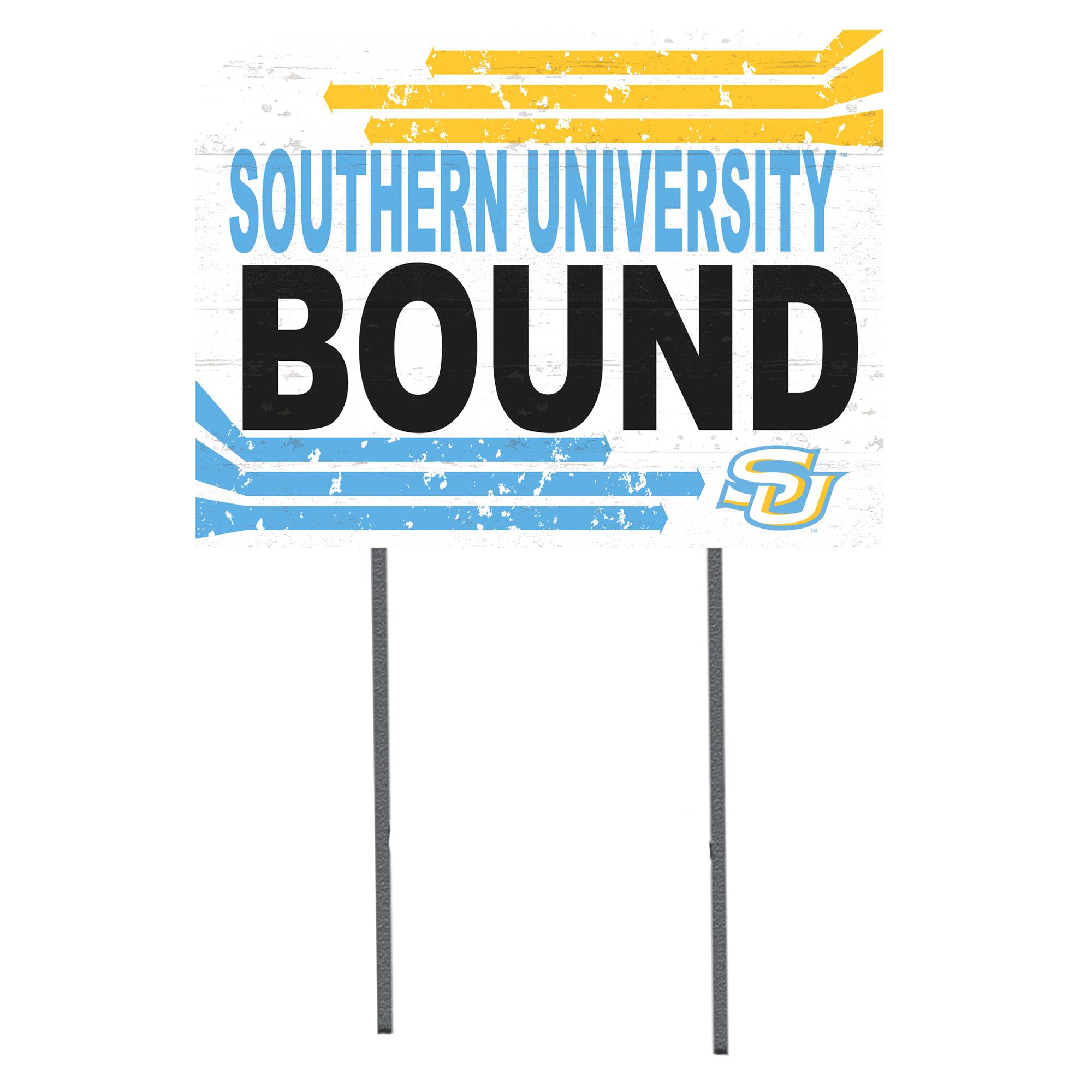 Jardine Southern University Jaguars 18'' x 24'' Bound Yard Sign White ...