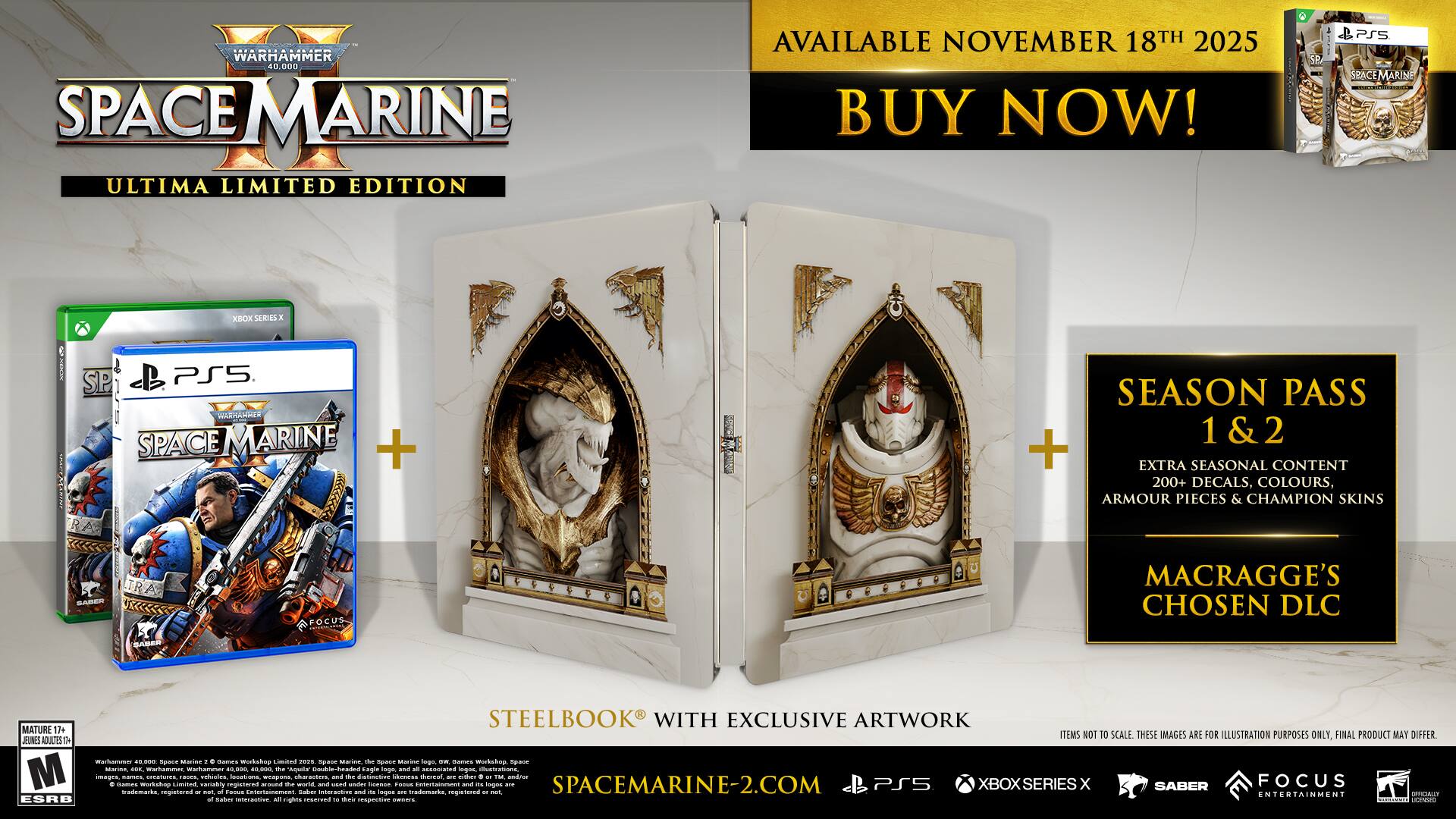 Warhammer 40,000: Space Marine 2 Ultima Limited Edition Xbox Series X ...