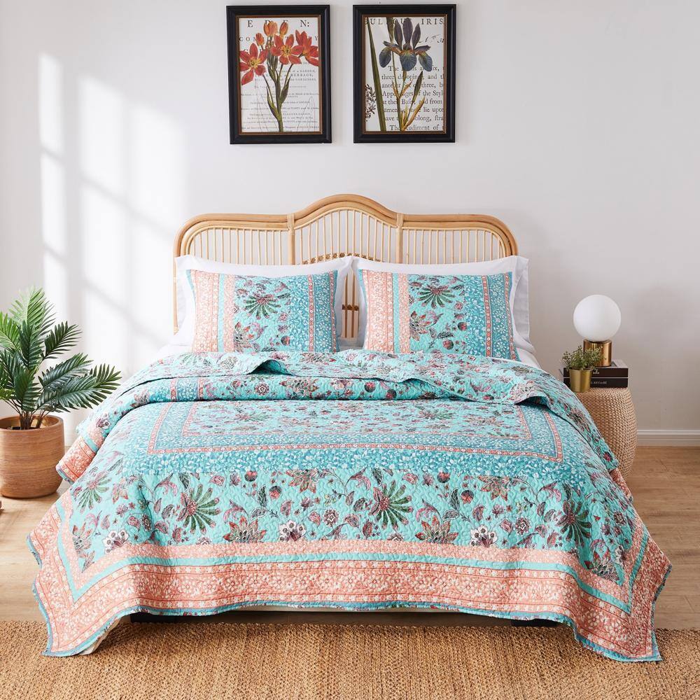 Greenland Home Fashions Barefoot Bungalow Audrey Quilt and Pillow Sham ...