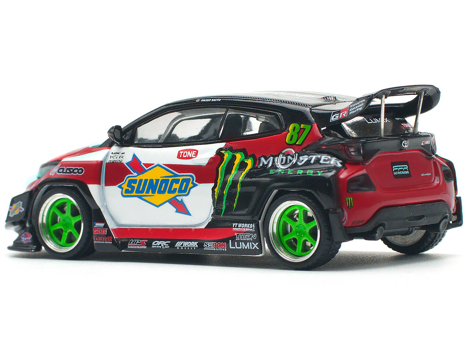 Toyota Pandem GR Yaris RHD (Right Hand Drive) #87 "Daigo Saito" with Graphics 1/64 Diecast Model ...