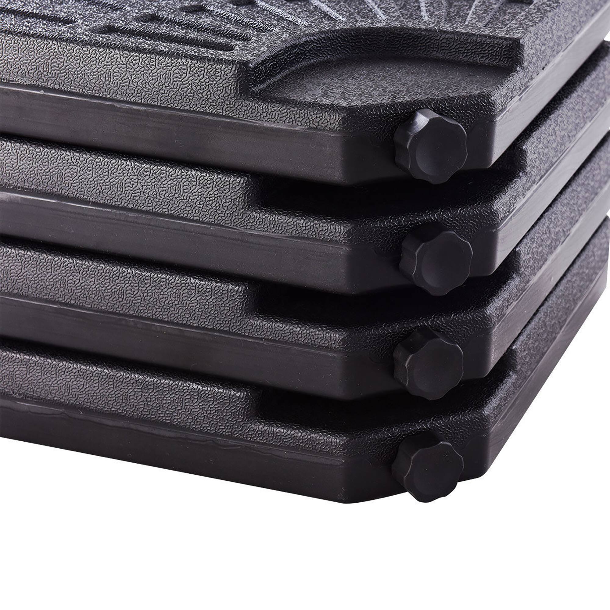 Costway 4 Plate Patio Offset Umbrella Base Stand Weights Sand/Water ...