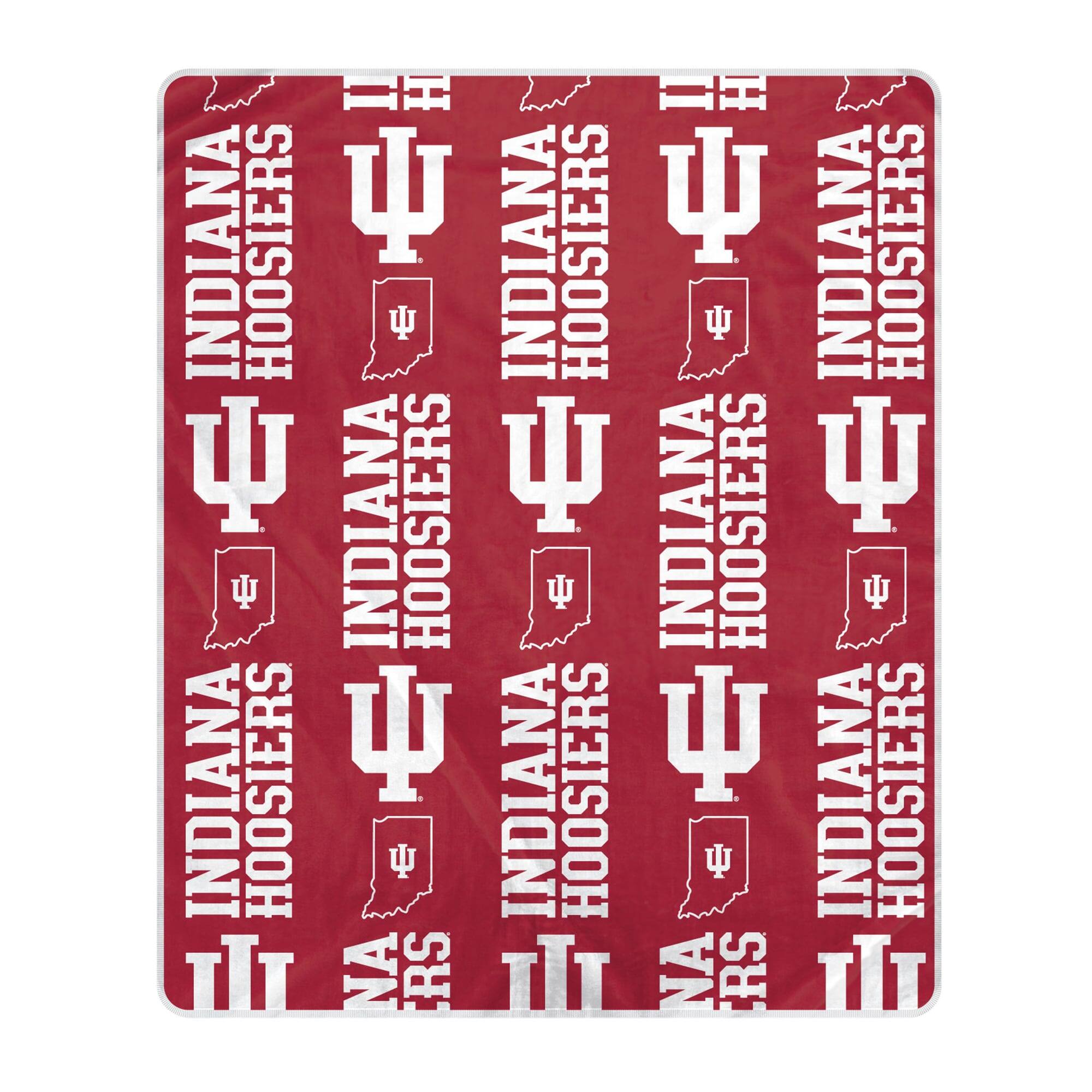 Pegasus Indiana Hoosiers 50" x 60" Homefield Stacked Logos Ultra Soft ...