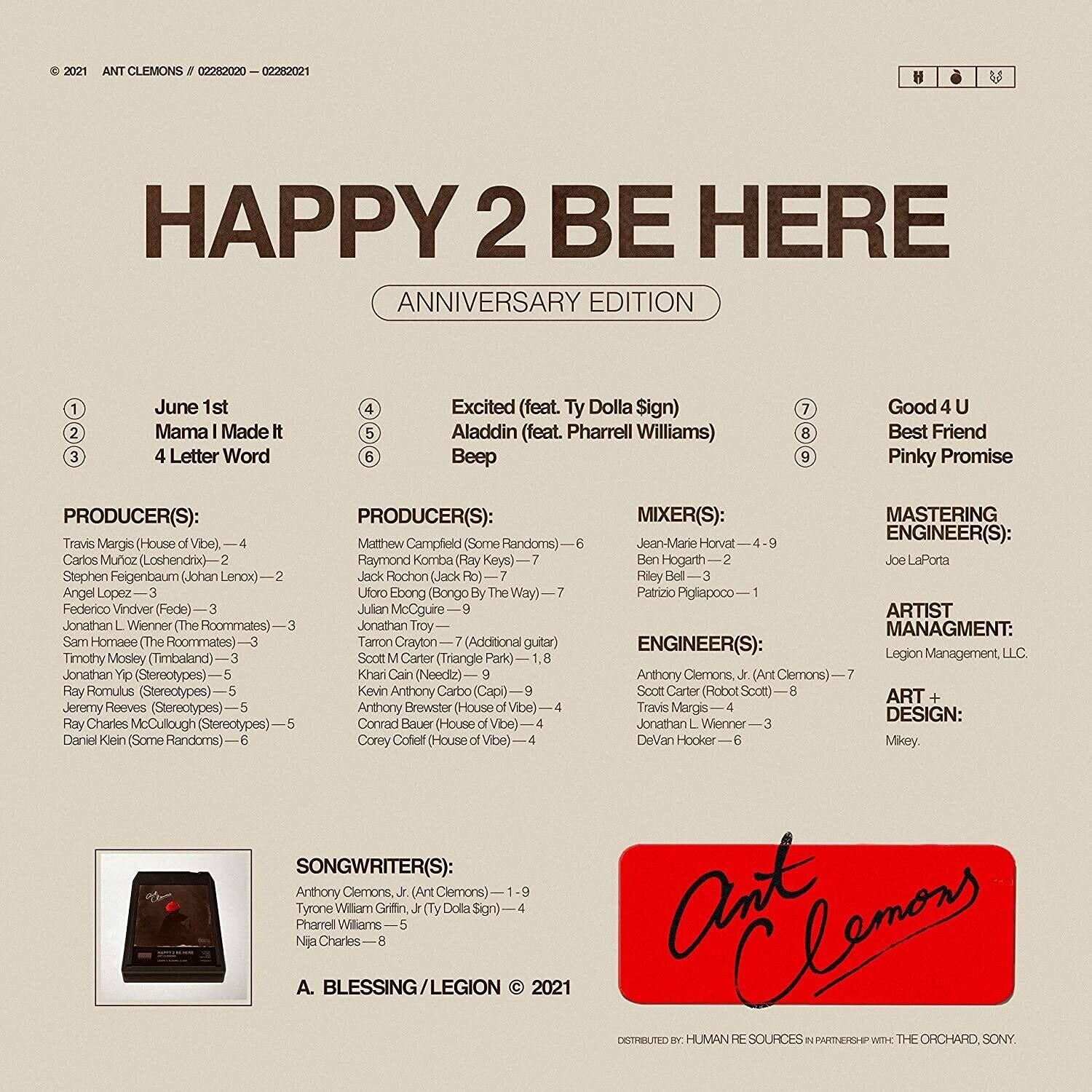 Ant Clemens Happy 2 Be Here VINYL LP - Best Buy