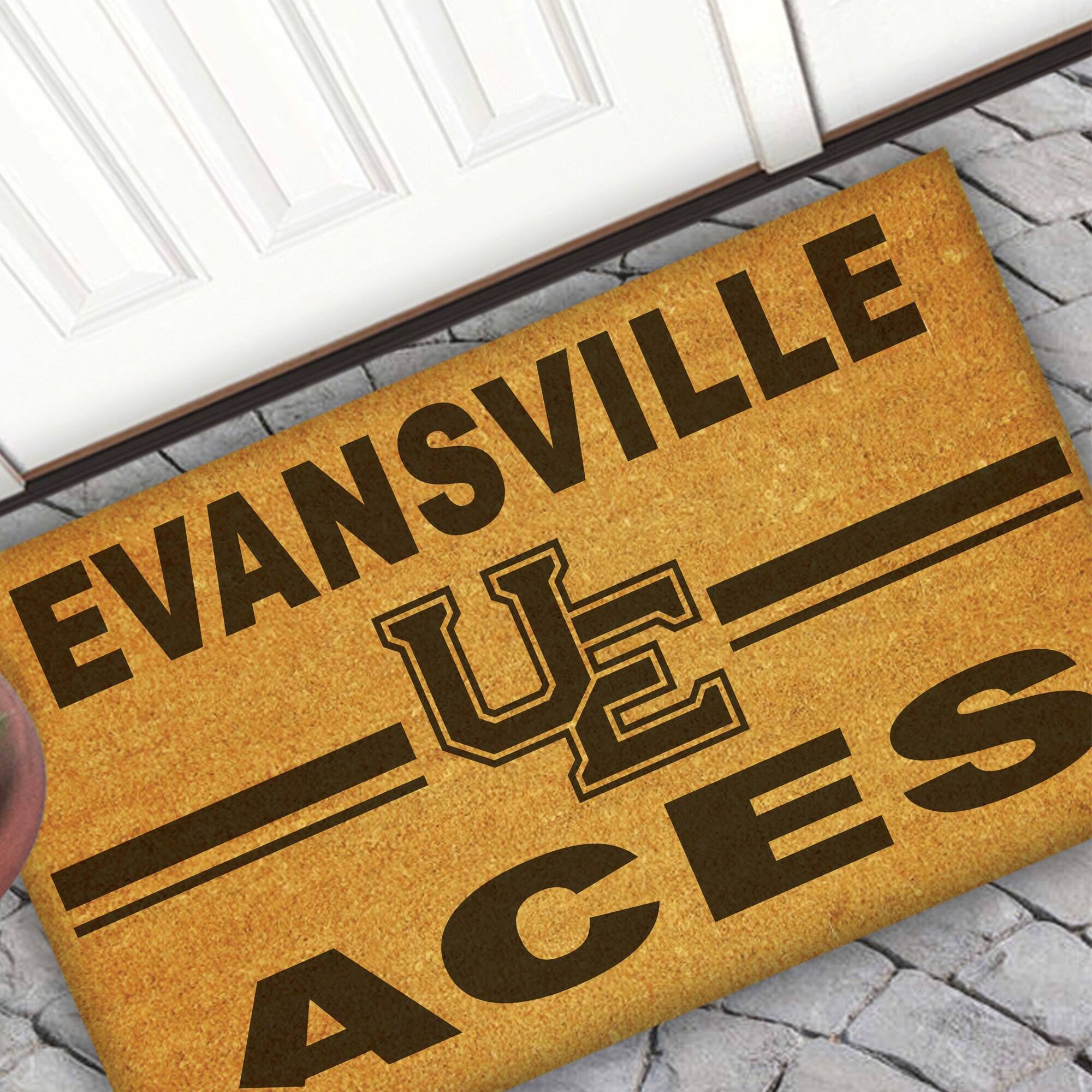 Jardine Evansville Purple Aces 18" x 30" Team Logo Doormat Brown ...