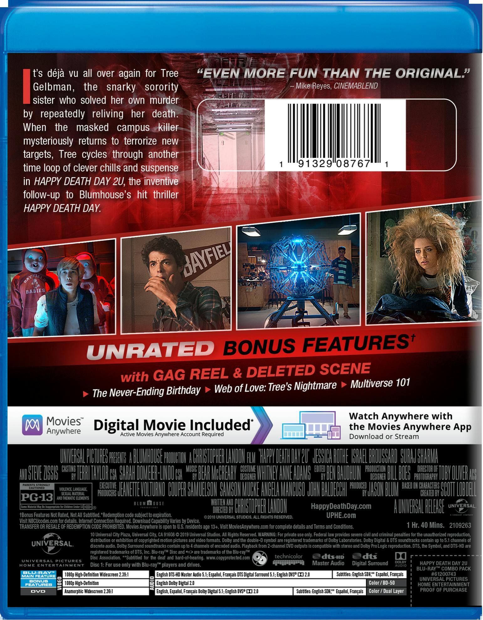 Happy Death Day 2u (DVD + Digital) [Blu ray] [Standard] - Best Buy