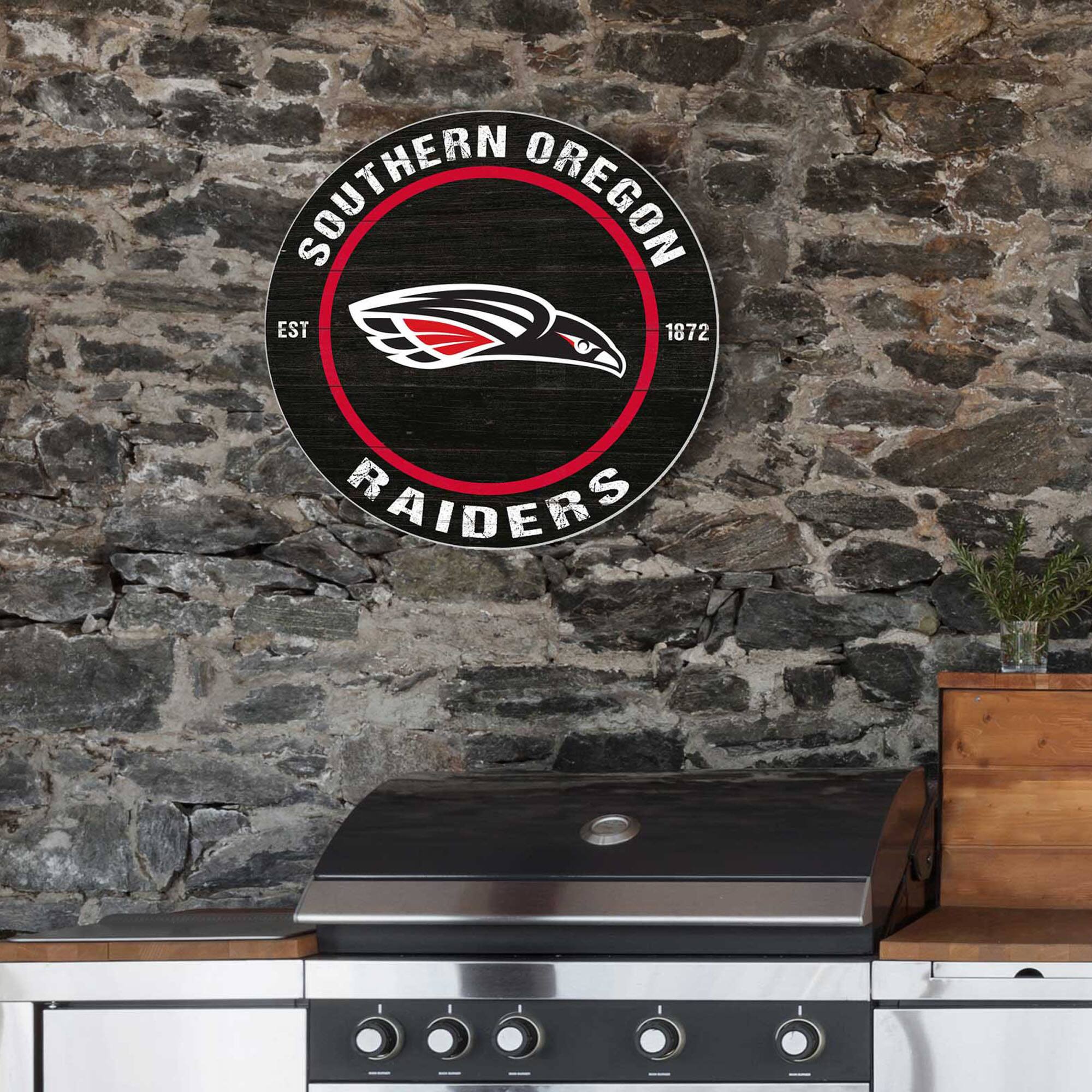 Jardine Southern Oregon Raiders 20" x 20" Indoor/Outdoor Circle Sign ...