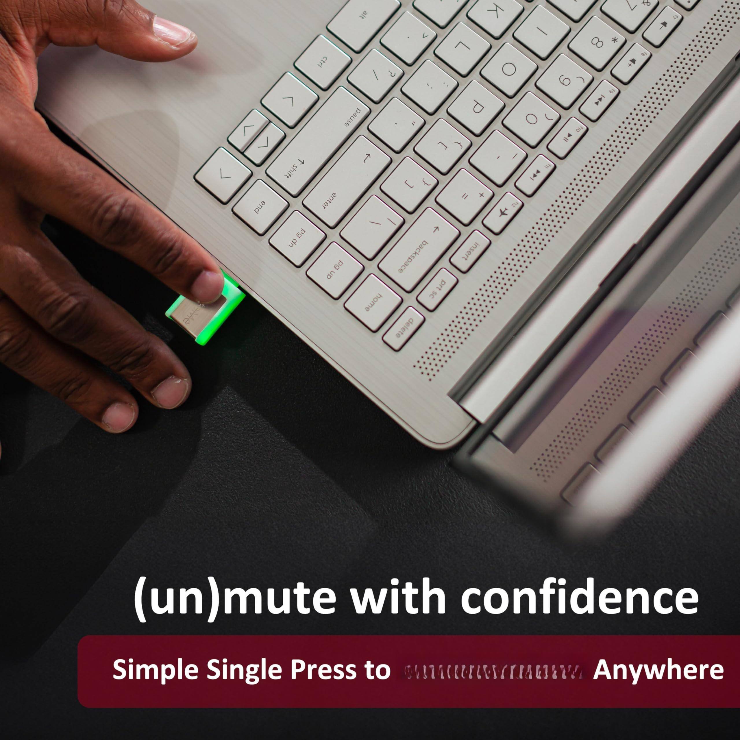 VEGA AUTOMOTIVE Mini C Illuminated Physical Mute Button For Zoom Teams ...