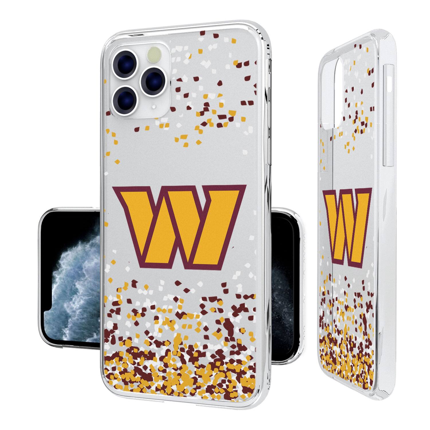 Keyscaper NFL Washington Commanders iPhone Clear Case with Confetti ...