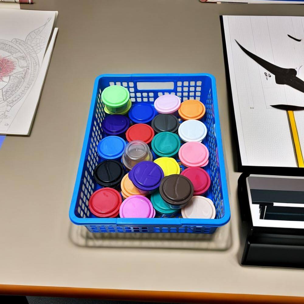 Dapper Styles Plastic Turn In Paper Trays For Classroom Colorful ...