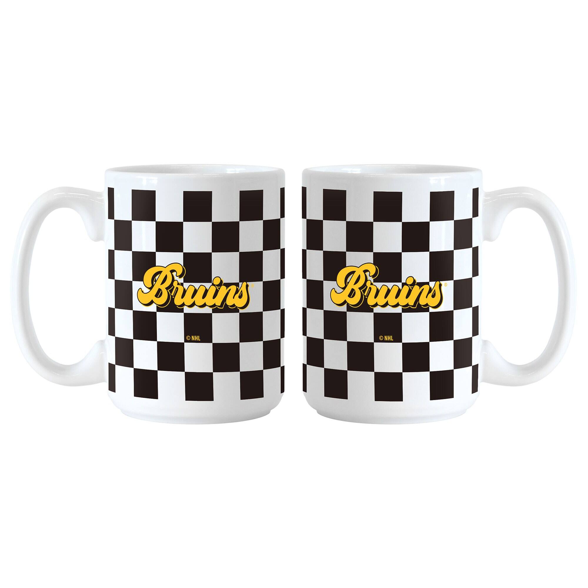 Logo Brands 2 Pack 15oz. Checkered Wordmark Mug Set Multicolor ...