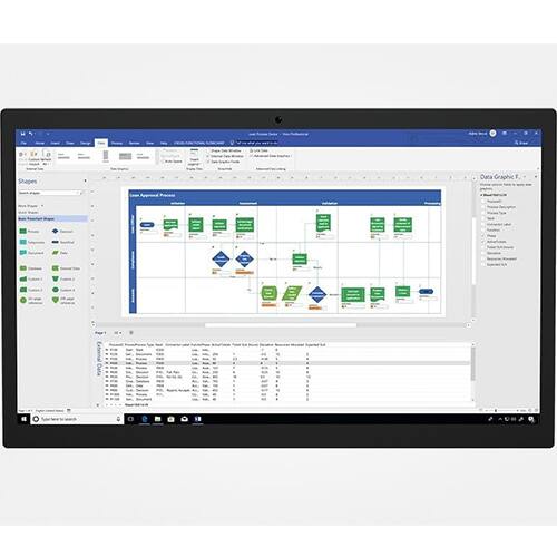 Microsoft Visio Professional 2021 Windows English Medialess D87 07619 ...