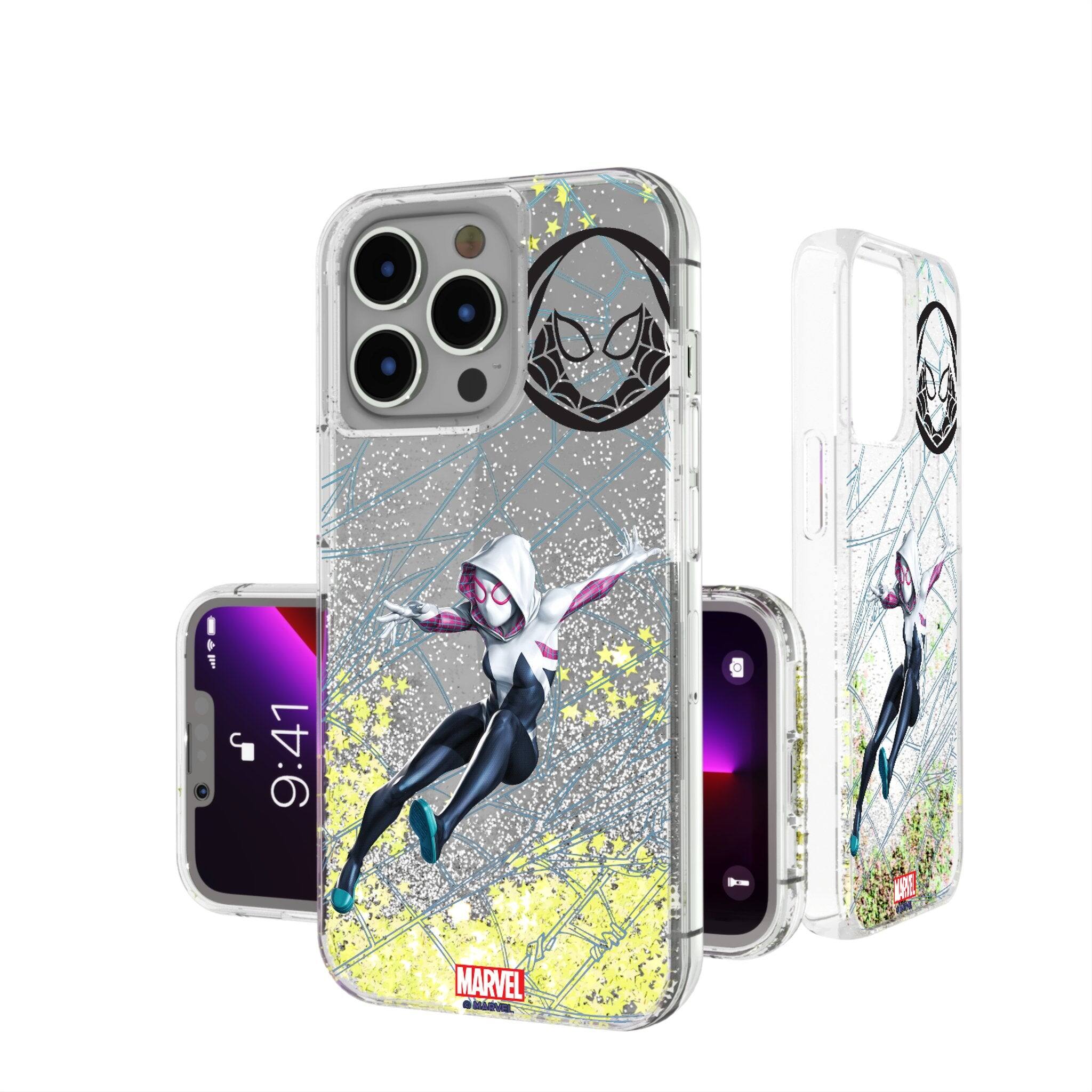 Keyscaper Marvel MechLine Glitter Phone Case Apple iPhone 15 Pro Spider ...