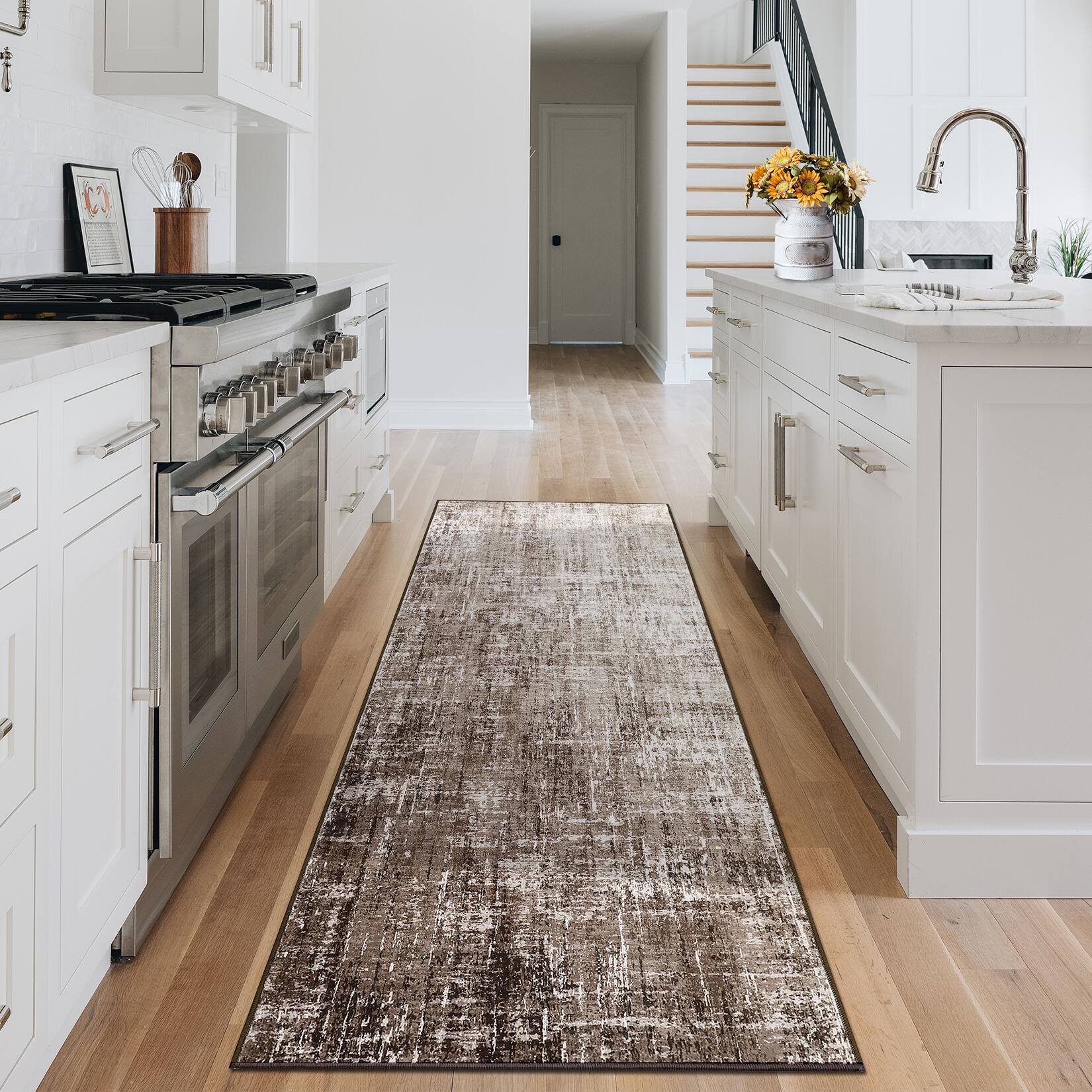 GARVEE Modern Gradient Style Area Rug Non Slip Non Shedding Ultra Thin ...