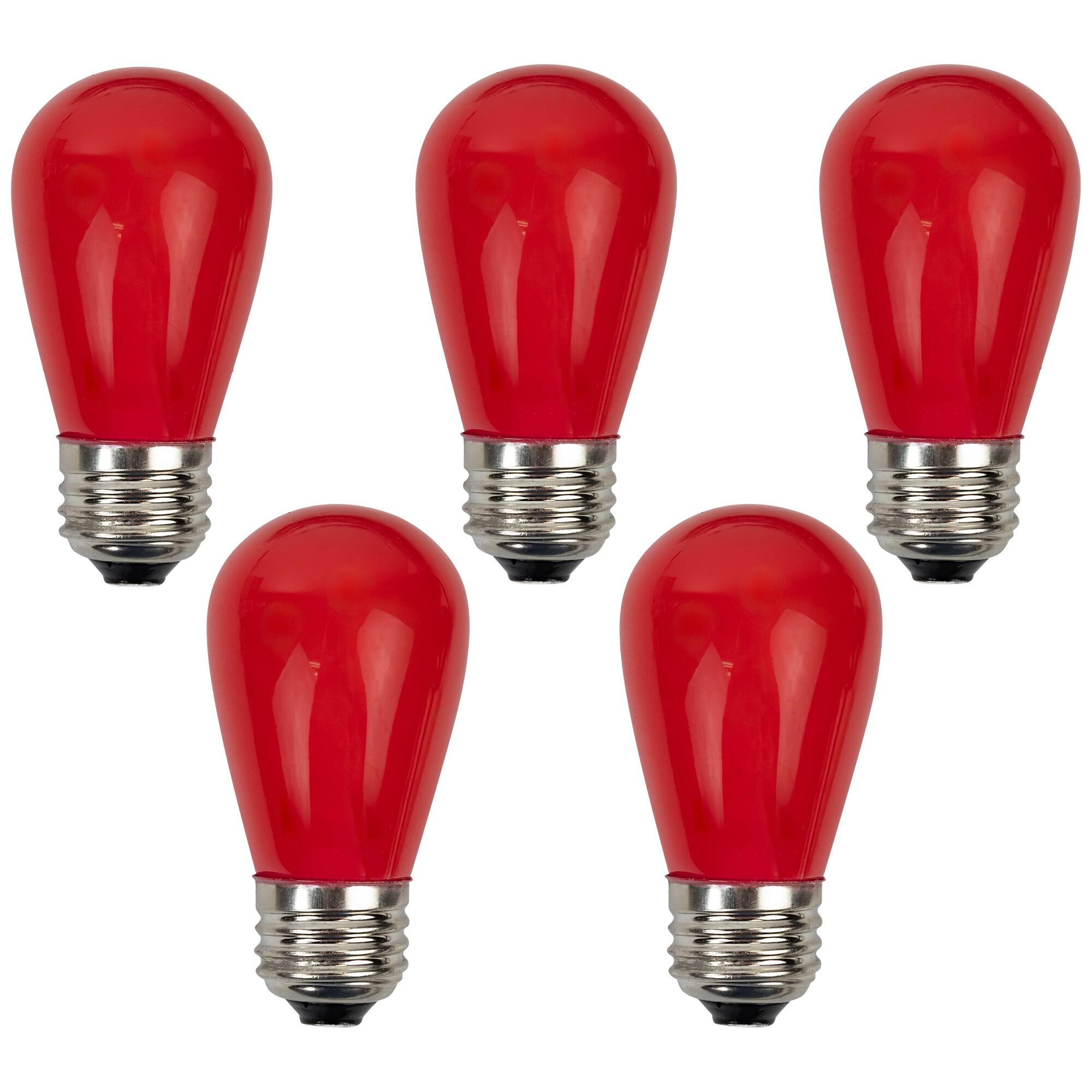 Northlight Opaque LED S14 Edison Style Christmas Replacement Bulbs Pack ...