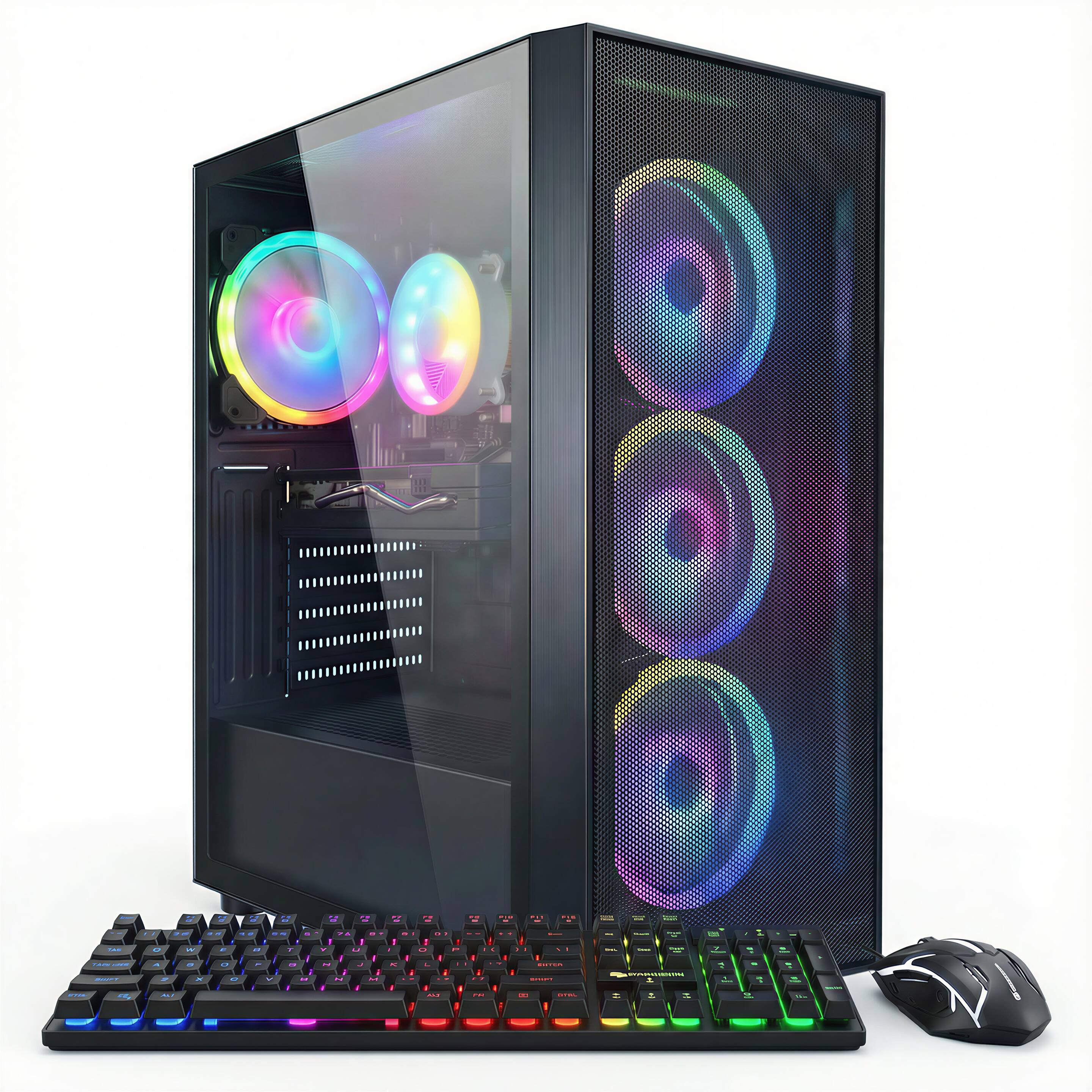 STGAubron Gaming PC Desktop, 8th Gen Intel Core I7 up to 4.1GHz, Radeon ...