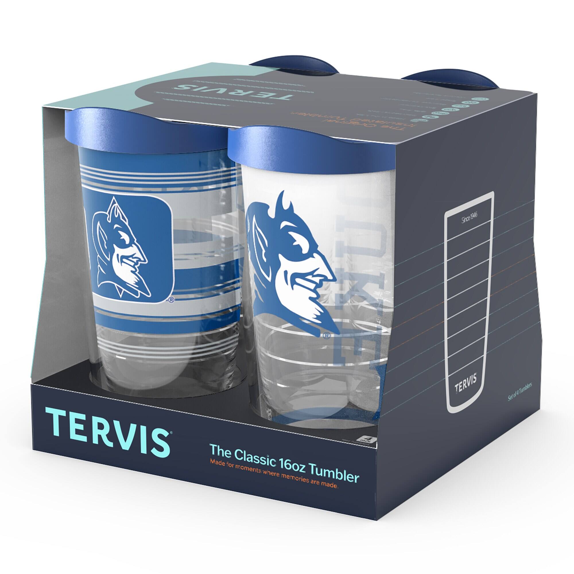 Tervis Duke Blue Devils Four Pack 16oz. Classic Tumbler Set Multicolor ...