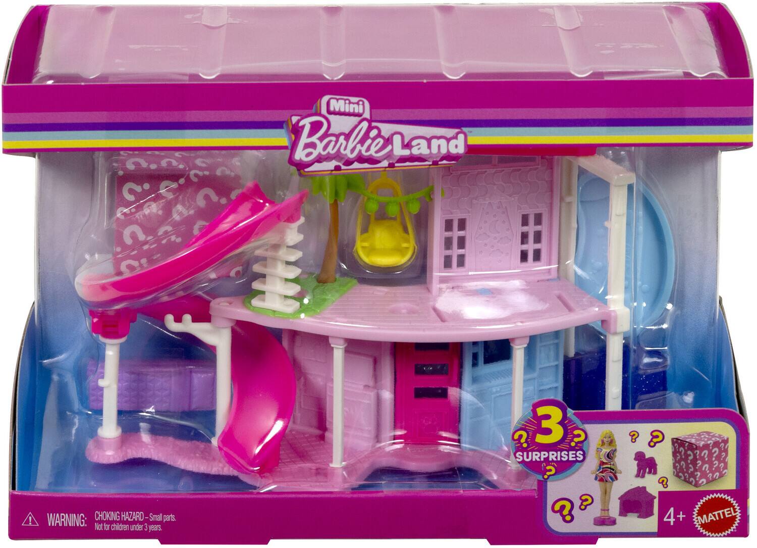 Mattel Barbie Mini Barbie Land Dreamhouse Including 1.5 Inch Doll ...