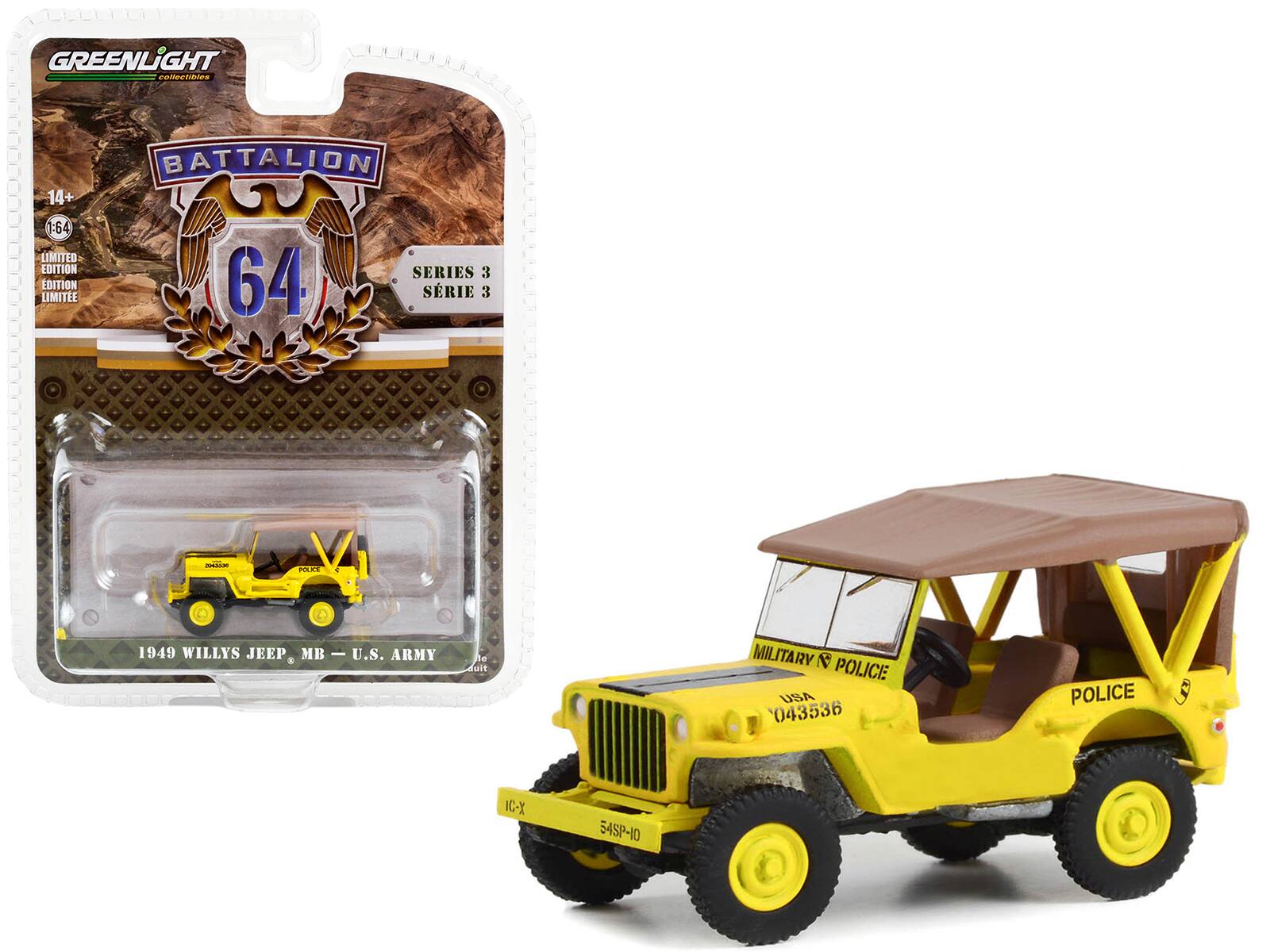 Greenlight 1949 Willys Jeep MB U.S. Army "545th Military Police Camp ...