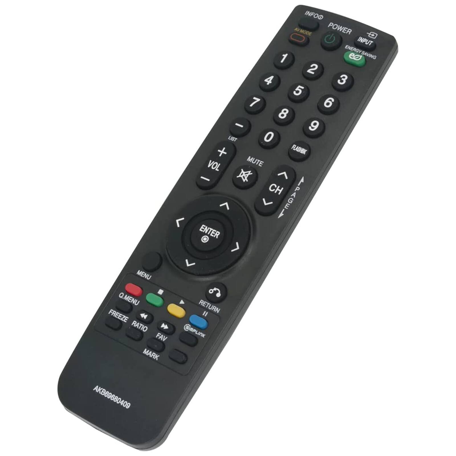 WINFLIKE New AKB69680409 Replaced Remote Control fit for LG LCD LED ...