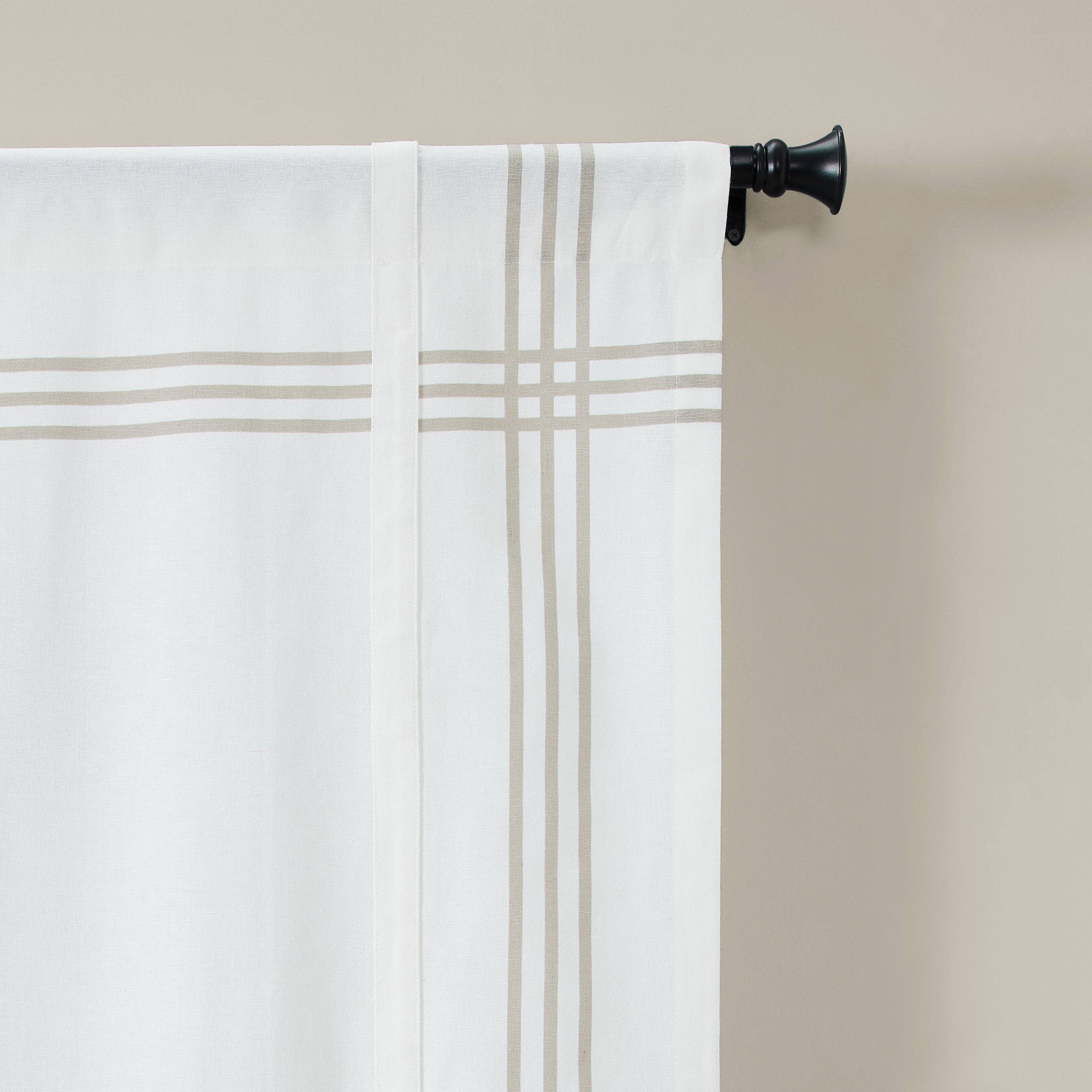 Kate Aurora Country Farmhouse Cotton Blend White & Linen Colored ...