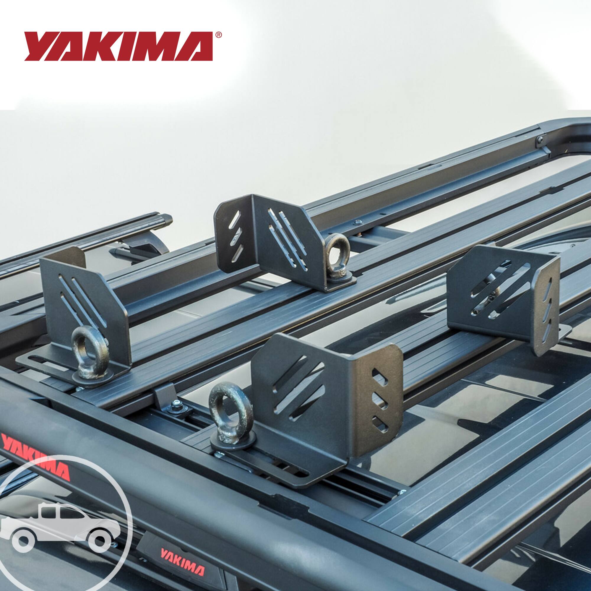 Yakima LockNLoad Platform Corner Bracket Kit with T Slot Gear Braces ...