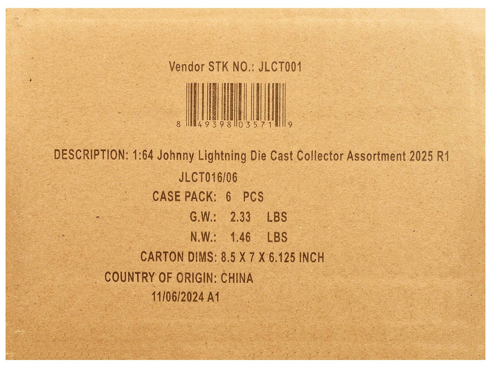 Johnny Lightning Collector's Tin 2025 Set of 6 Cars Release 1 Limited ...