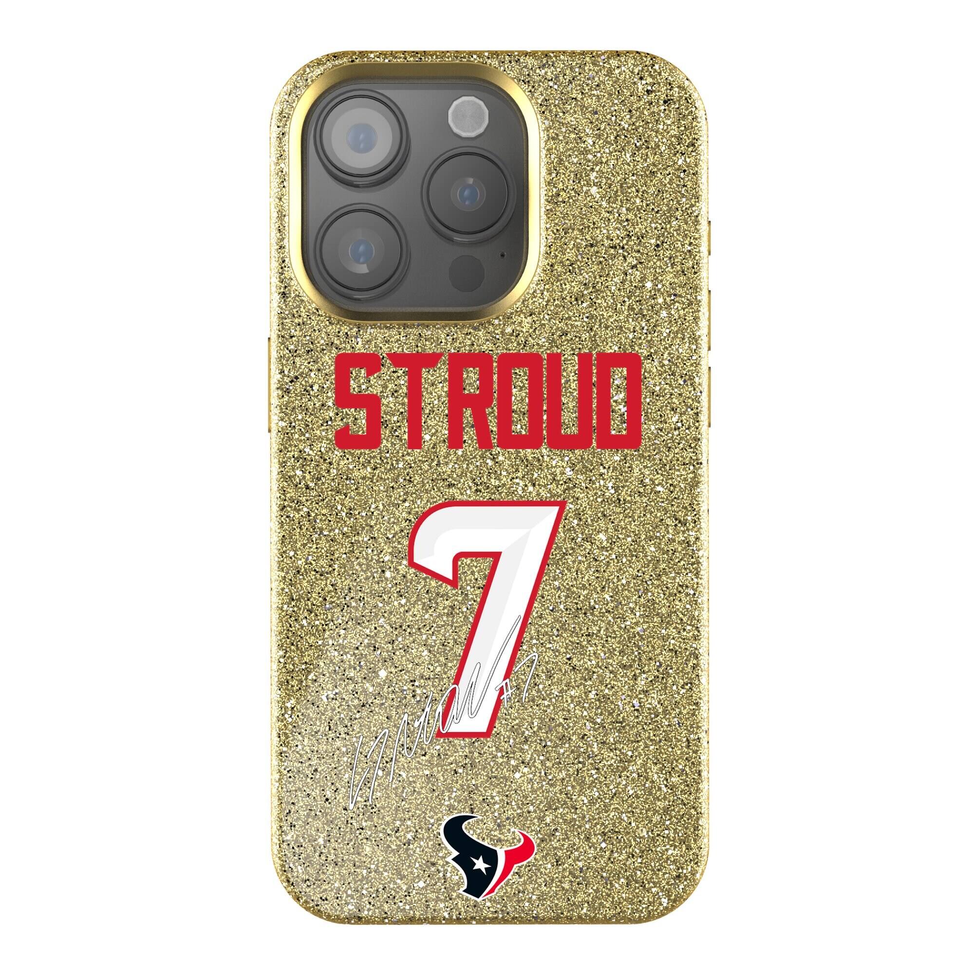 Keyscaper NFL Houston Texans C.J. Stroud Bling iPhone Case 14 Gold ...