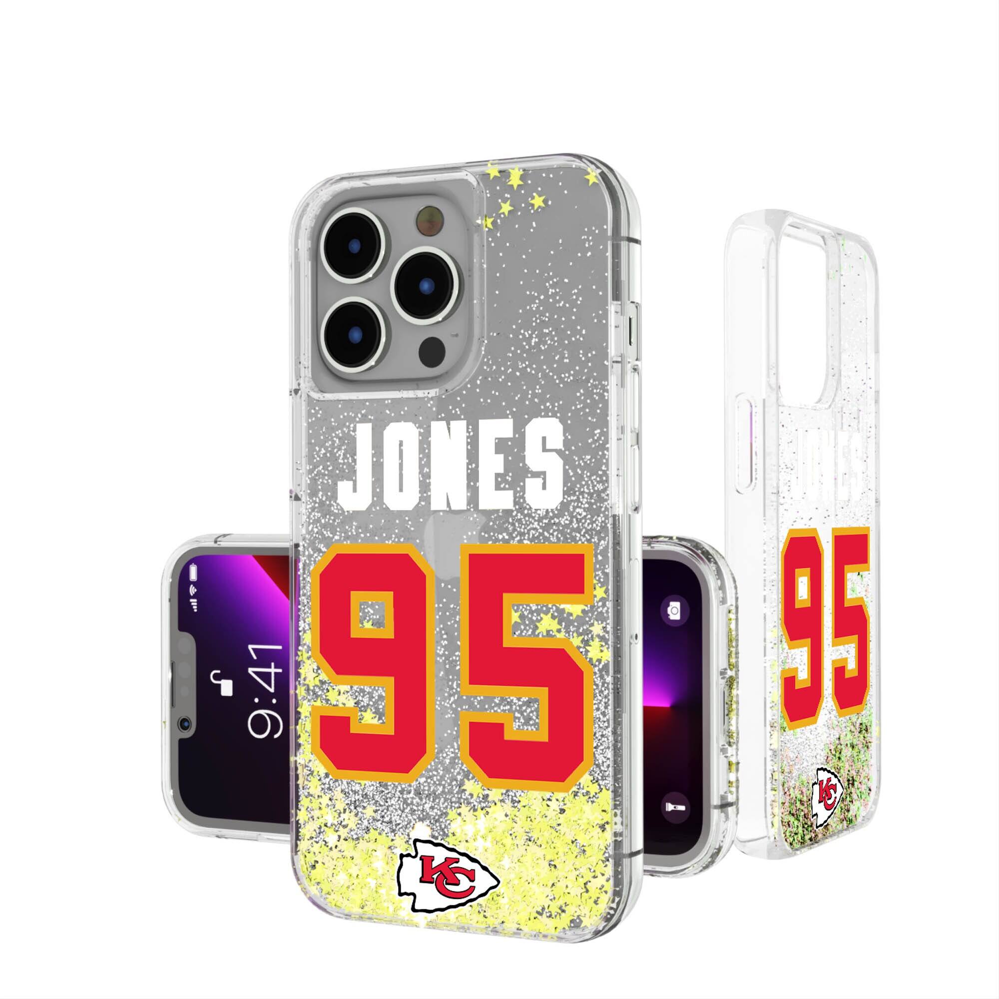 Keyscaper NFL Chris Jones Kansas City Chiefs iPhone Glitter Phone Case ...
