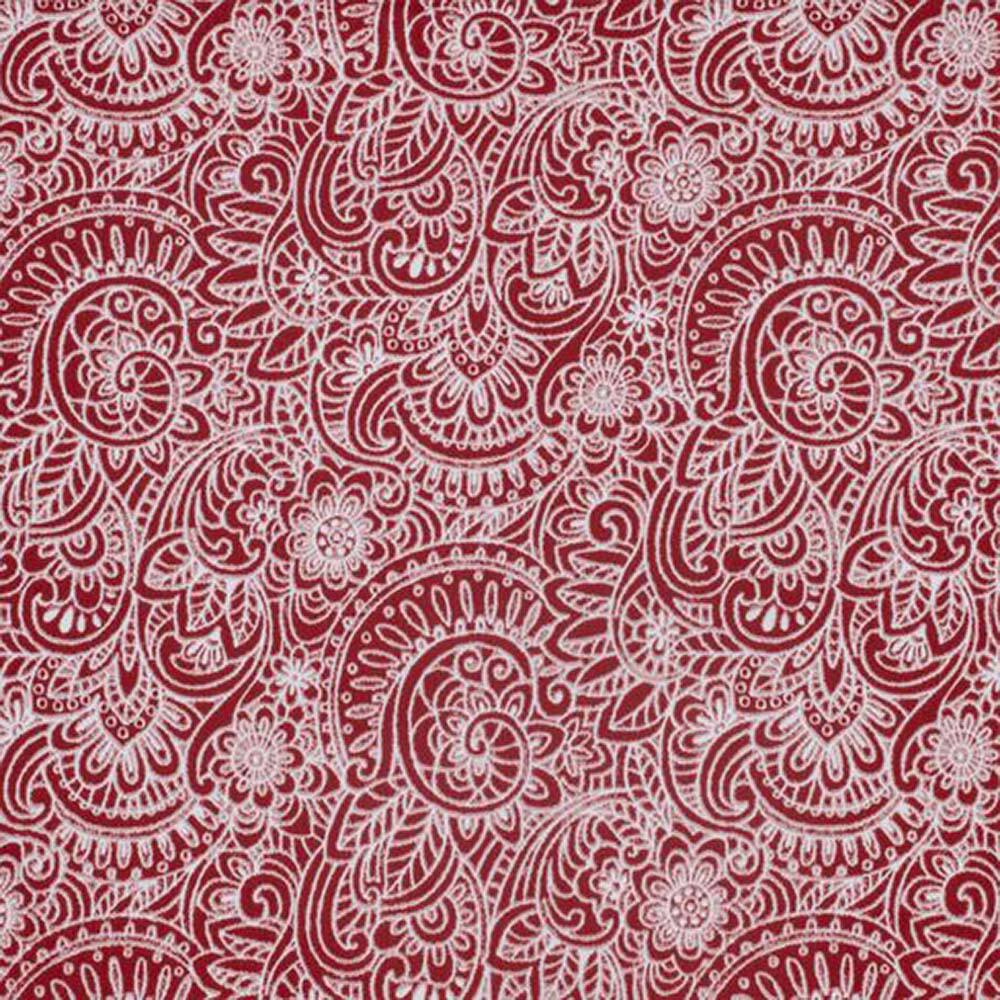 Ellis Curtain Ellis Segovia Printed Paisley Pattern on Ground 3" Rod ...