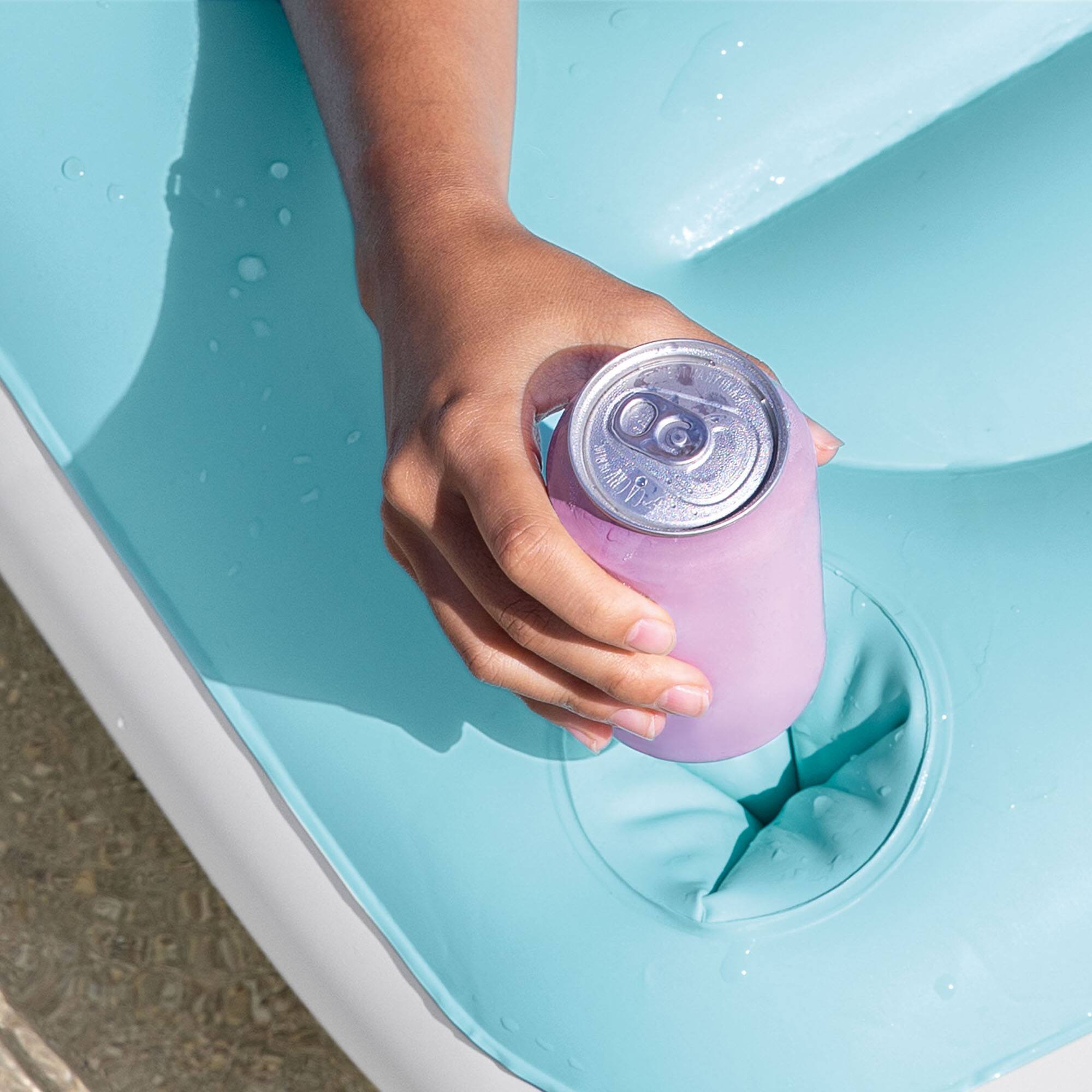 Intex Intex: Floating Water Lounge Teal & White Water & Pool Float, 122 ...