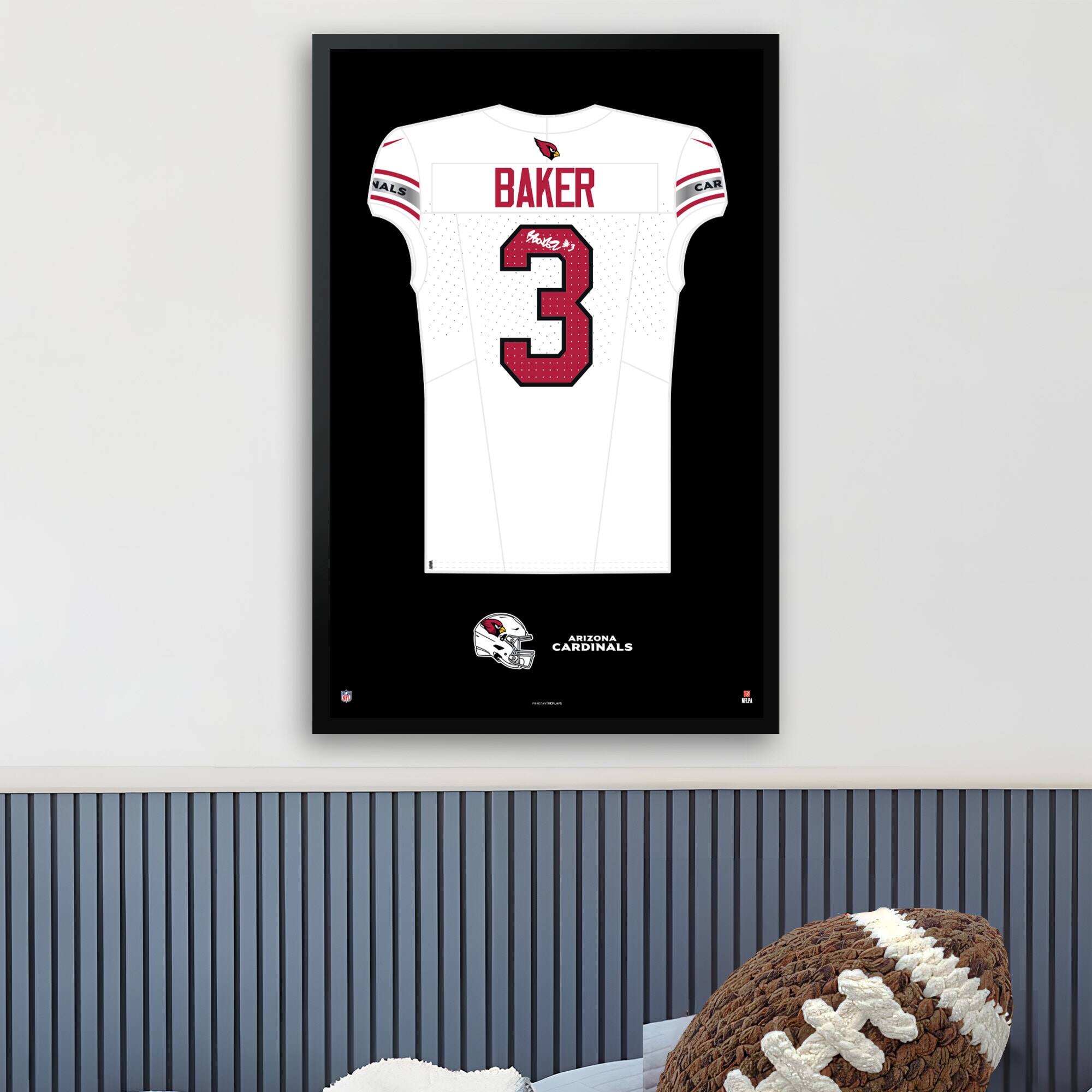 Sporticulture Budda Baker Arizona Cardinals 14" x 20" Framed Jersey Art Print Multicolor ...