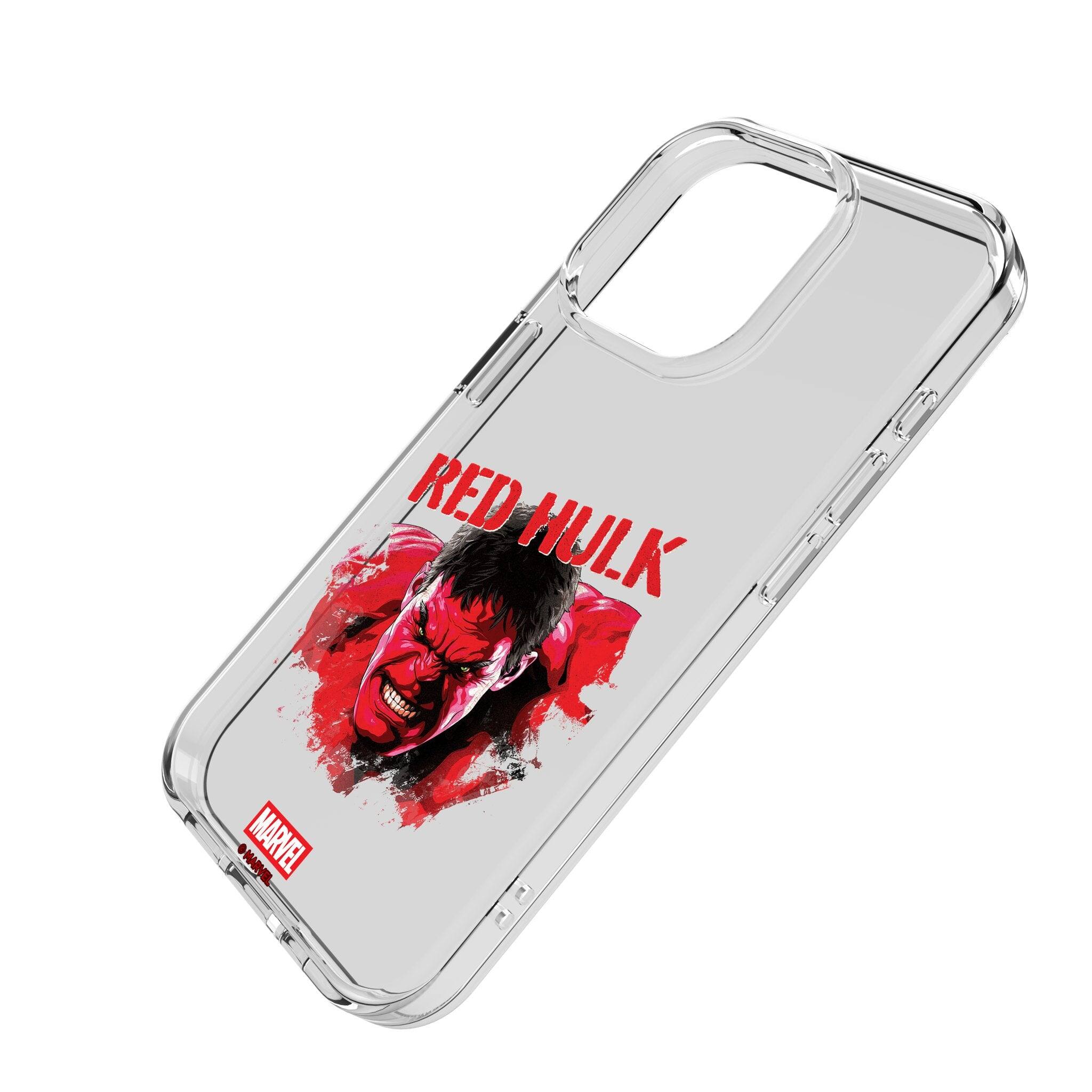 Keyscaper Marvel Badge Clear Phone Case Apple iPhone 15 Plus Red Hulk ...