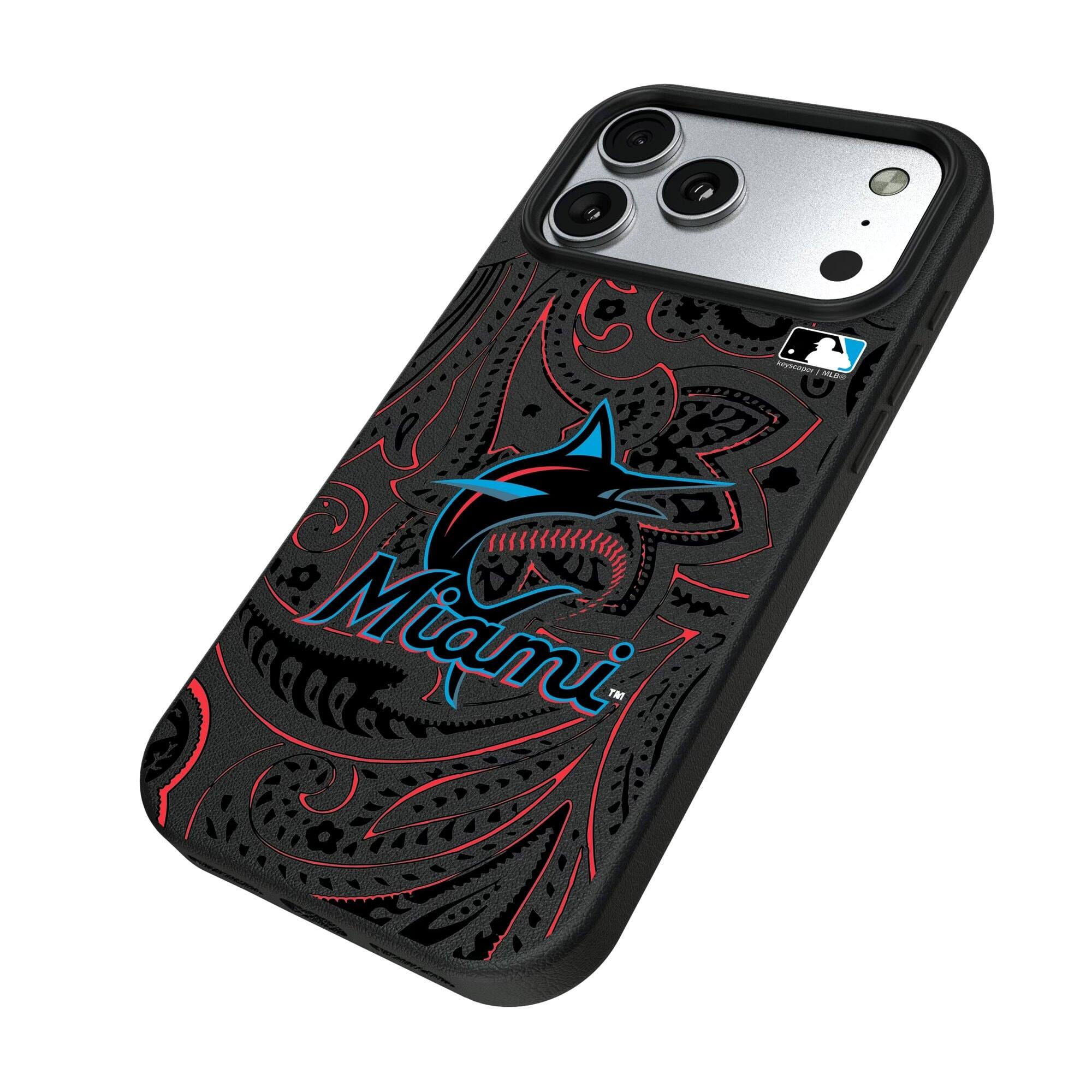 Keyscaper MLB Miami Marlins Paisley iPhone Magnetic Bump Case 16 Pro ...
