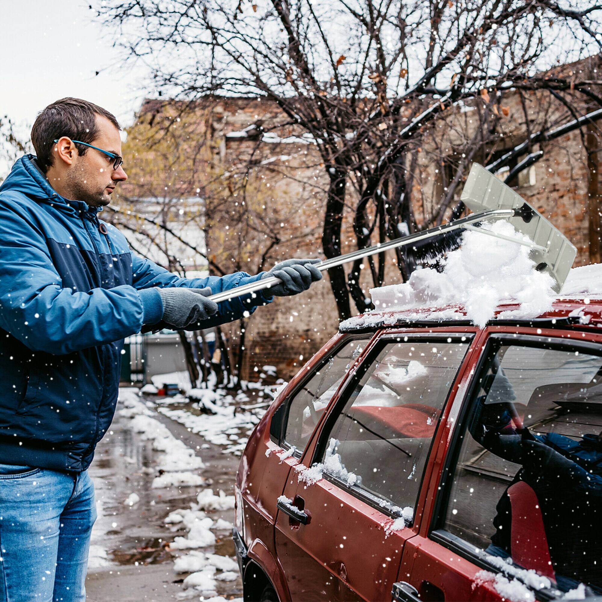 Costway 20FT Snow Roof Rake Reinforced Aluminum Snow Removal Tool for ...