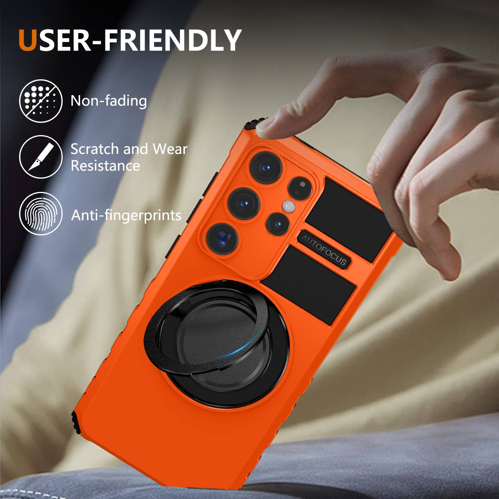Dteck Heavy Duty Ring Stand Case for Samsung Galaxy S26 Ultra ...
