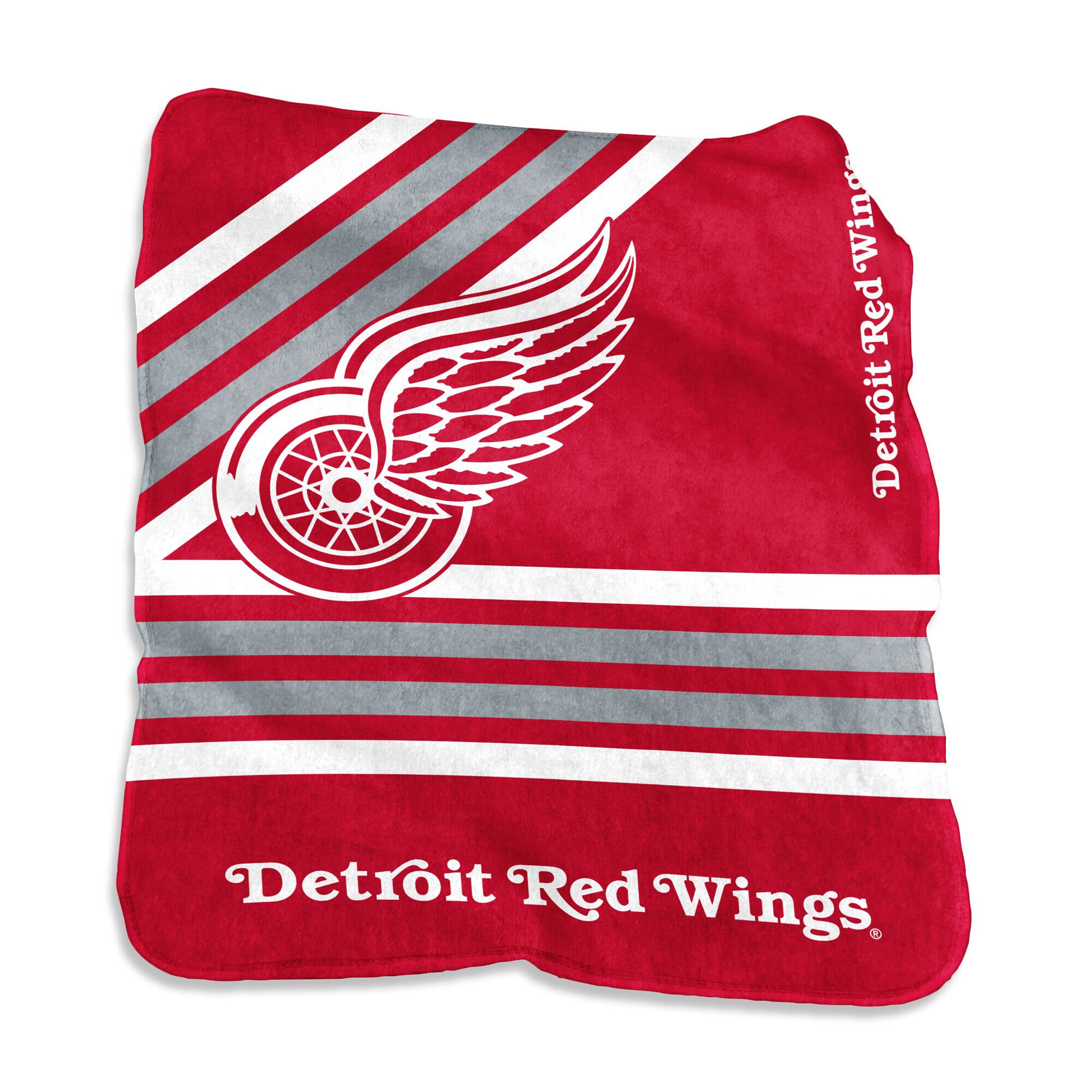 Logo Brands Detroit Red Wings 50'' x 60'' Team Plush Raschel Throw ...