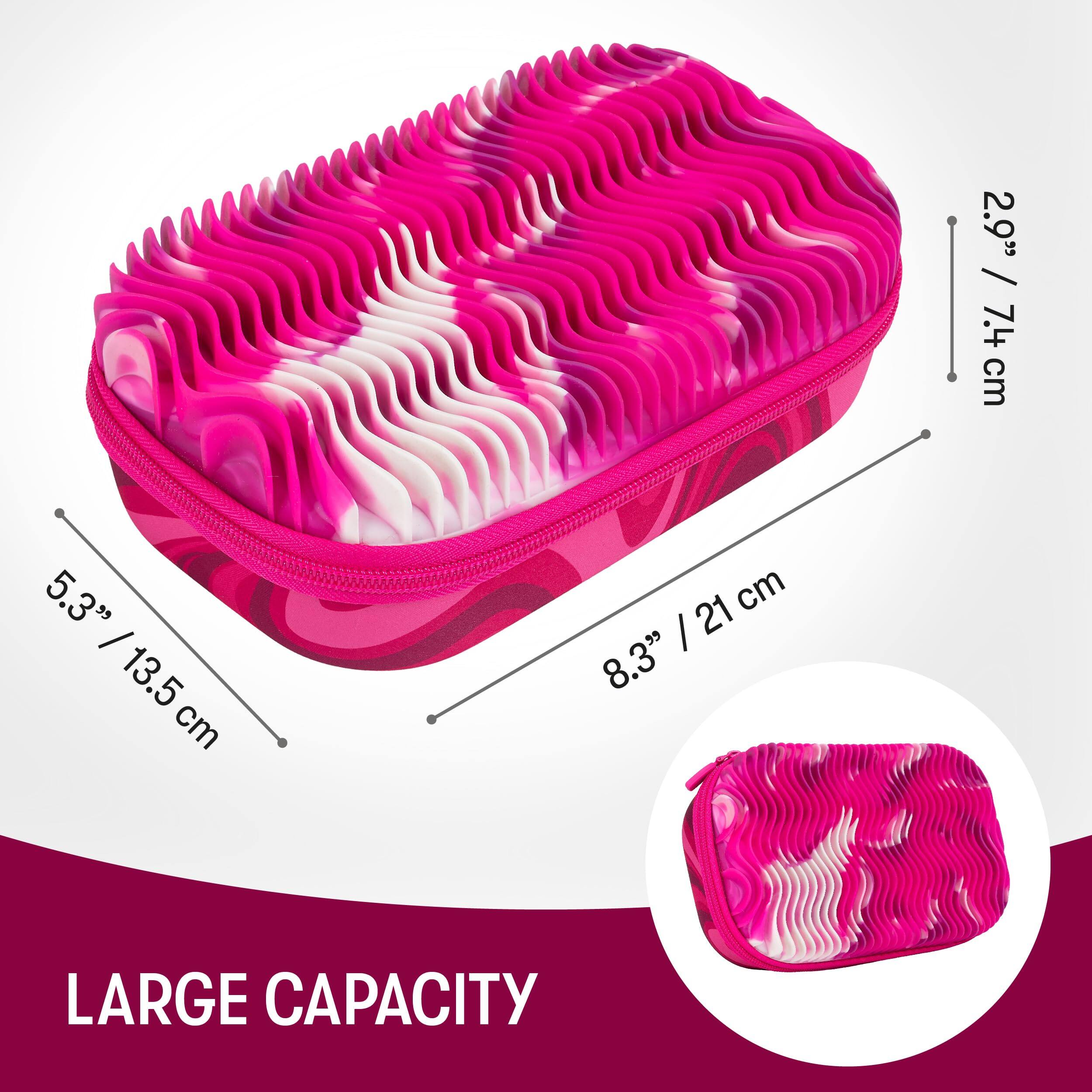 Paradigms Interiors Wavy Pencil Case For Silicone Sensory Fidget Box ...