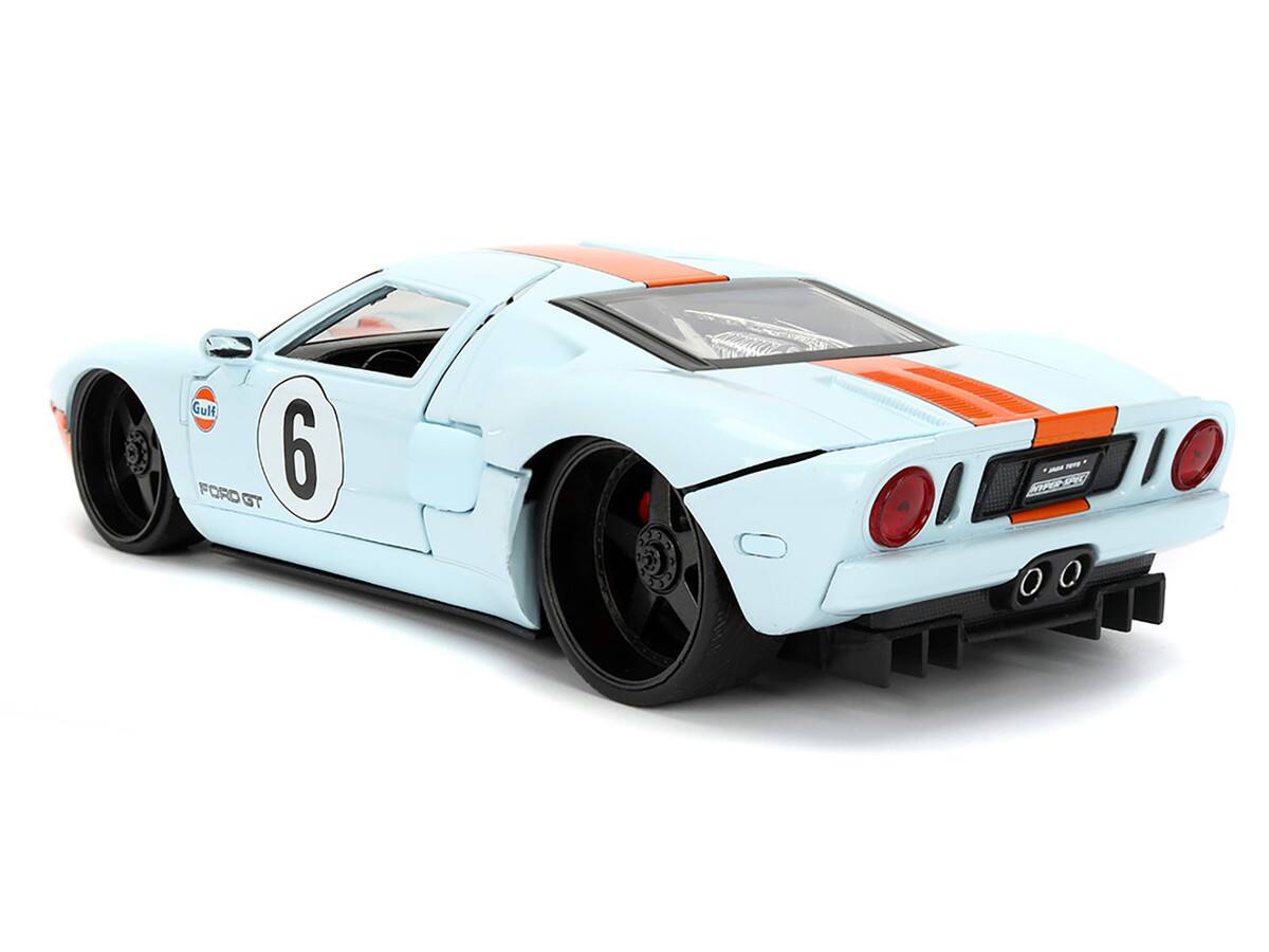 Jada 2005 Ford GT #6 "Gulf Oil" Stripes "Hyper Spec" Series 1/24 Light ...