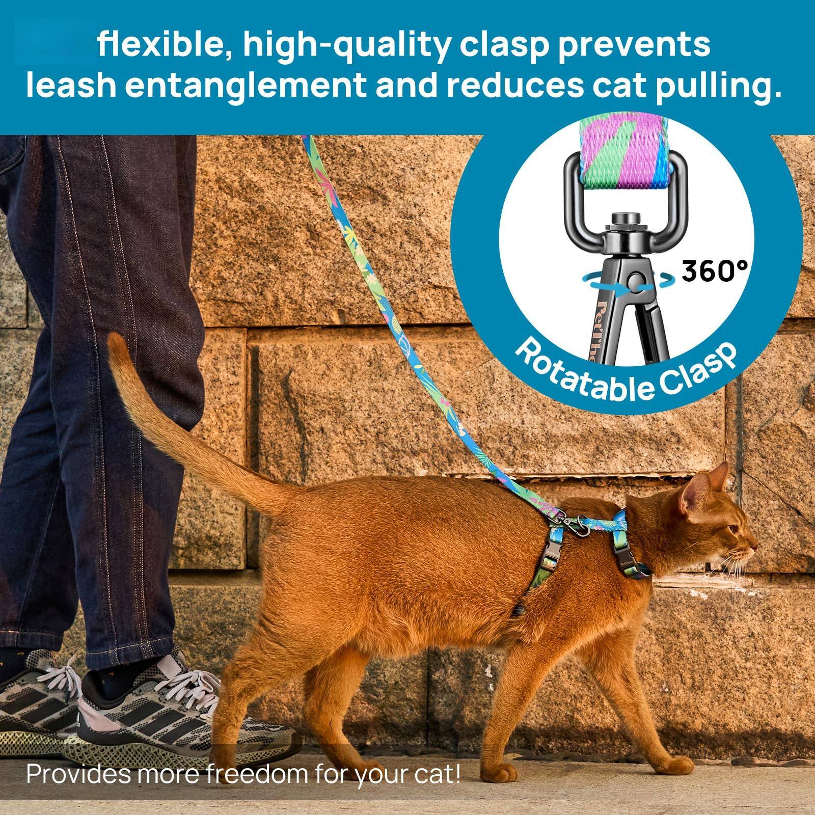 Paradigms Interiors Cat Harness And Leash Set Escape Proof Comfortable ...