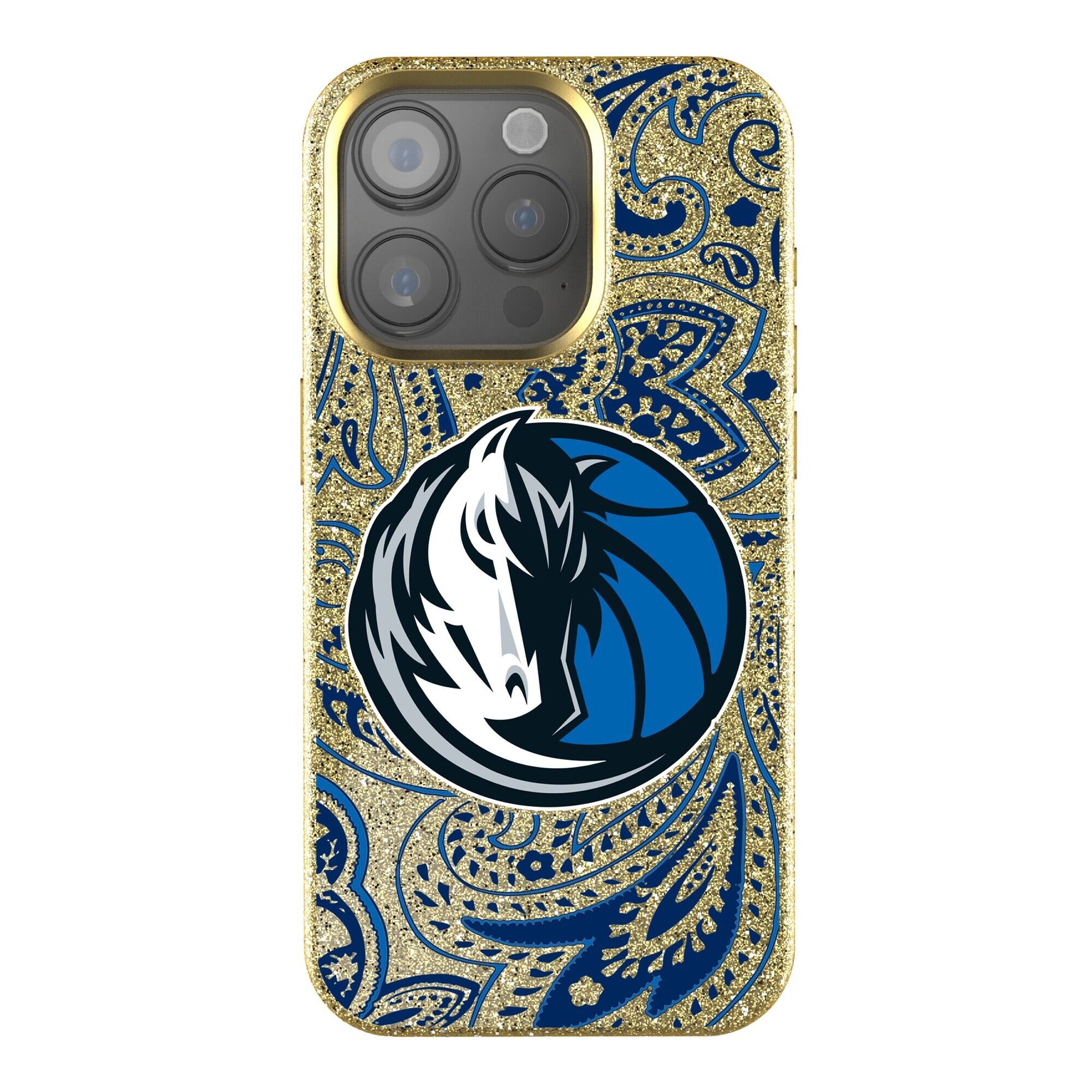 Keyscaper NBA Dallas Mavericks Paisley Bling iPhone Case 15 Plus Gold ...