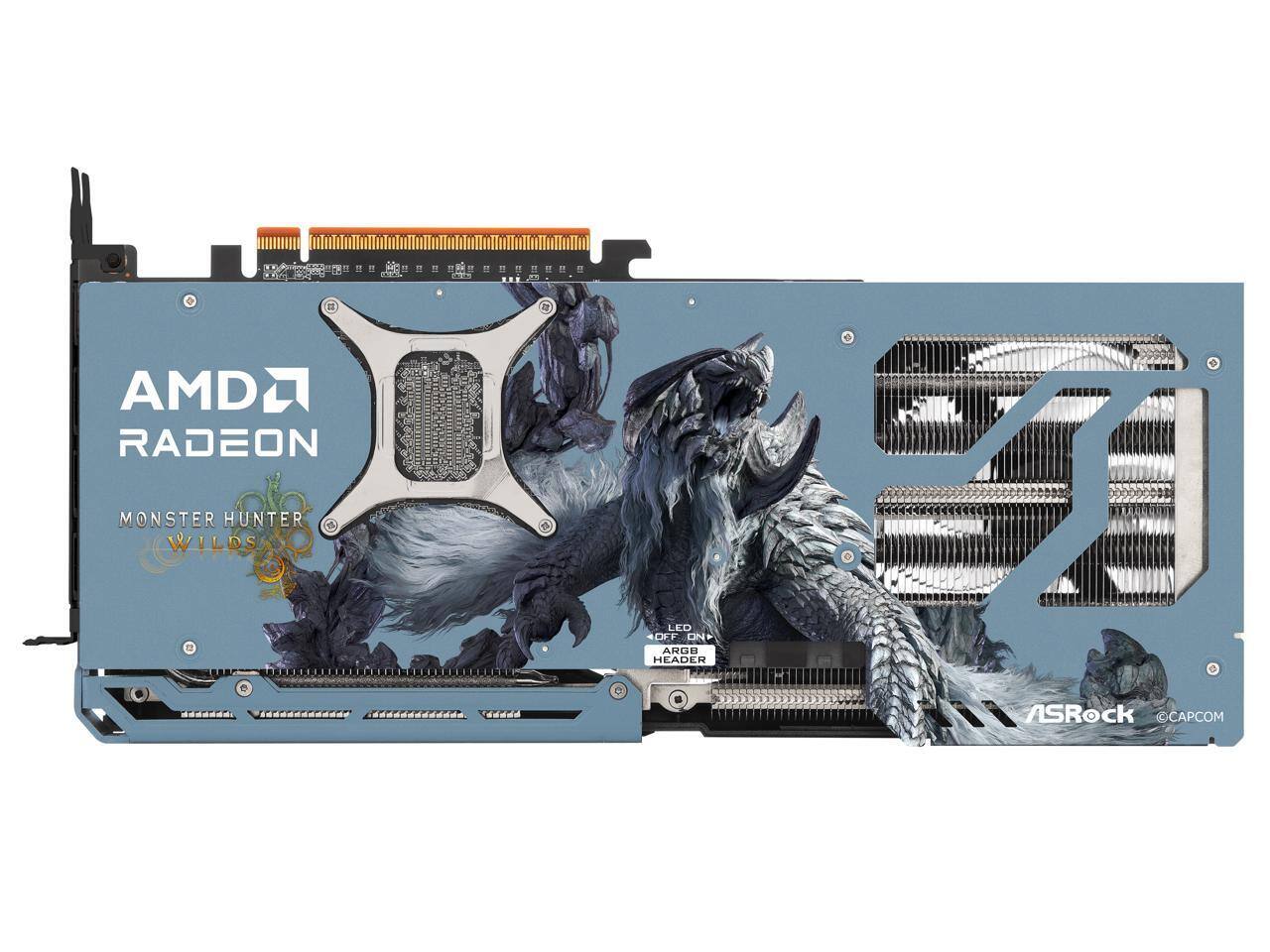 ASRock Monster Hunter Wilds Radeon RX 9070 XT 16GB GDDR6 PCI Express 5. ...
