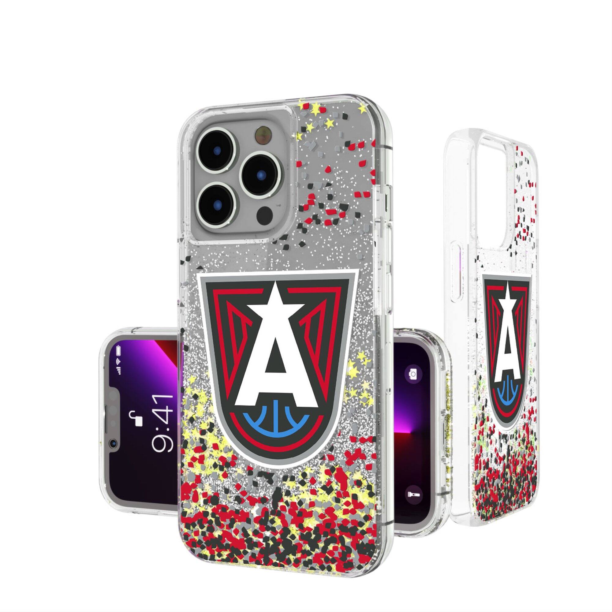 Keyscaper WNBA Atlanta Dream iPhone Glitter Case with Confetti Design ...